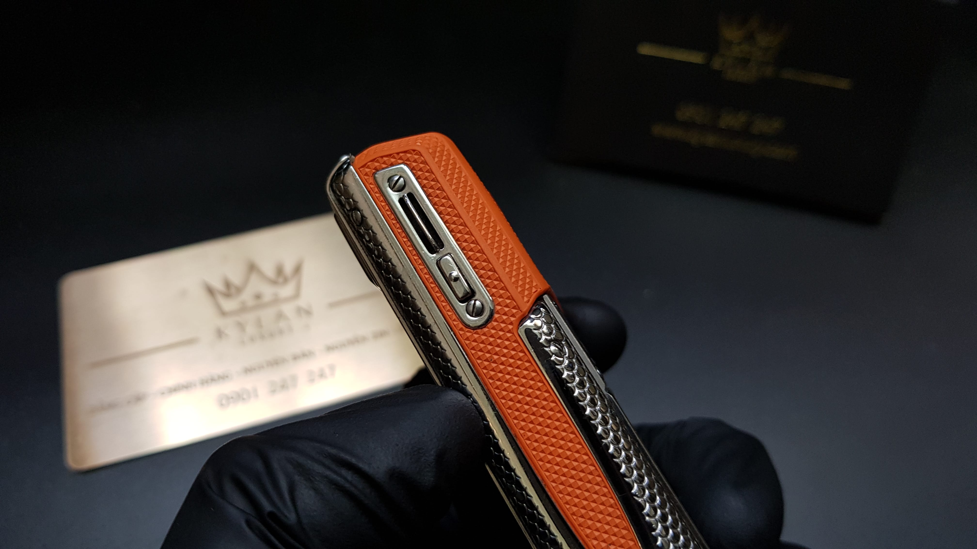 Vertu Ascent Ti Knurled Orange | Kỳ Lân Luxury