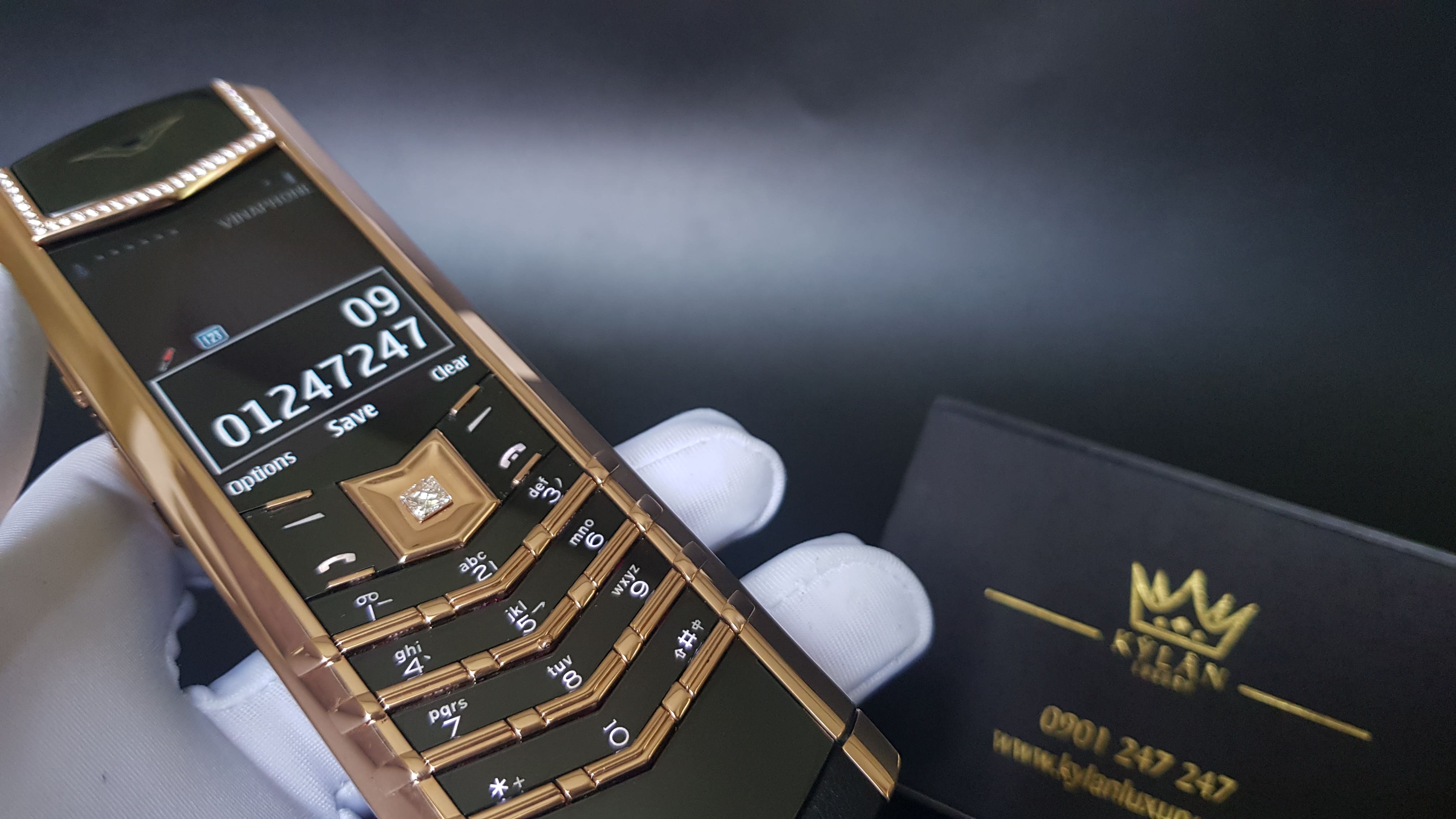 Vertu Signature S Diamond Gold 750 | Kỳ Lân Luxury