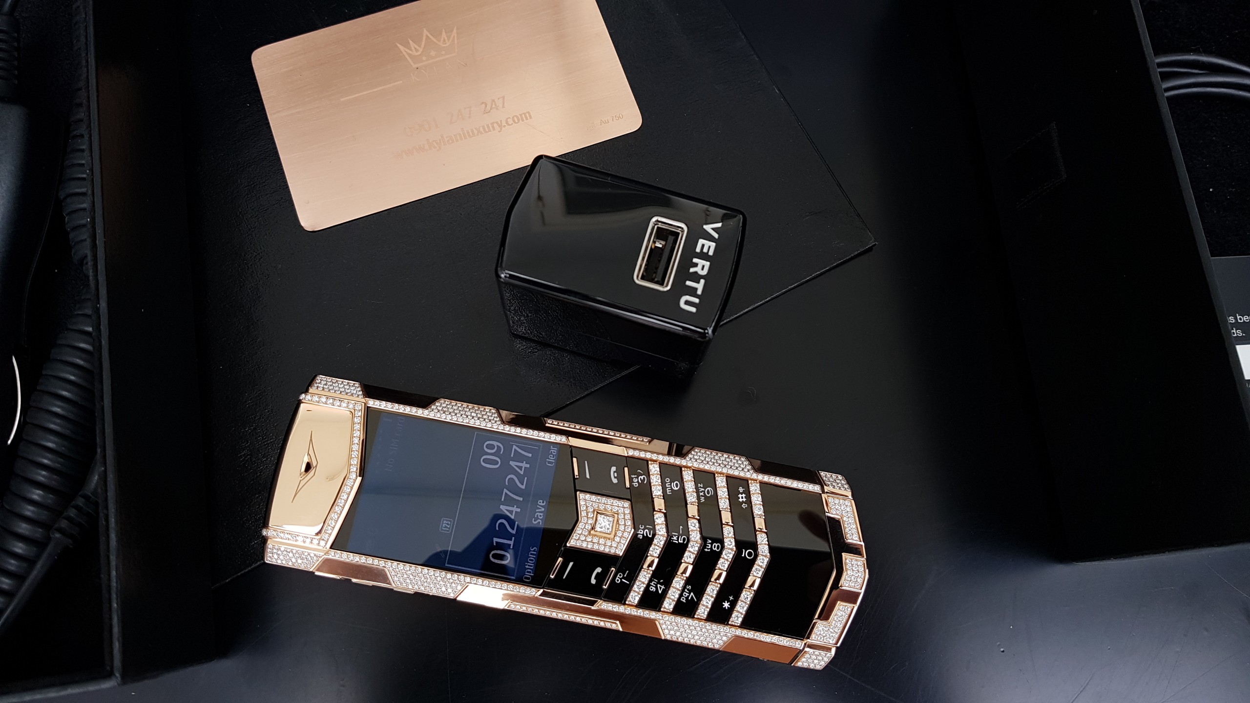 Vertu Signature S Full Gold Diamond Full Ziczac | Kỳ Lân Luxury