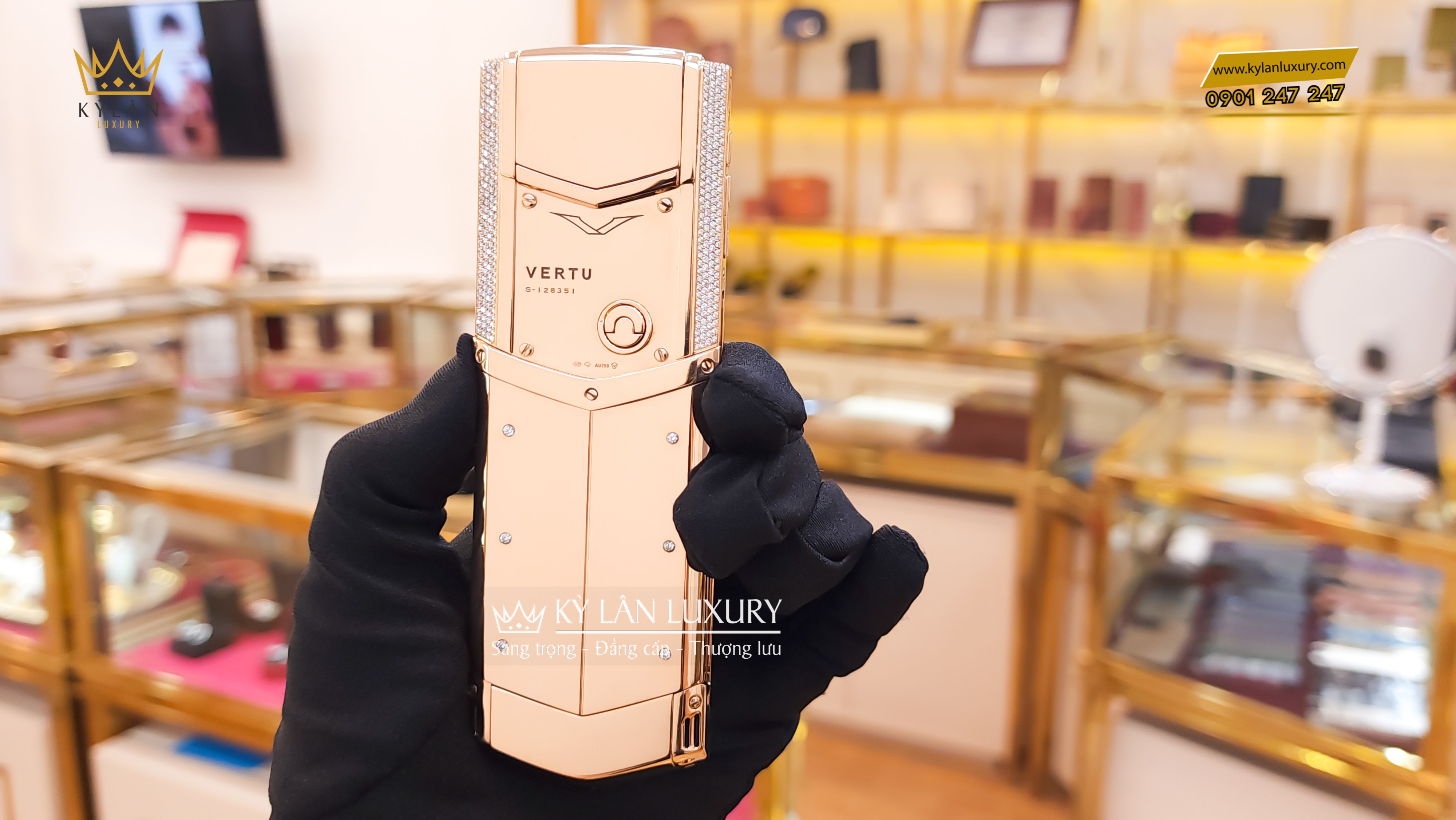 Vertu Signature S Full Gold Mix Diamond | Kỳ Lân Luxury
