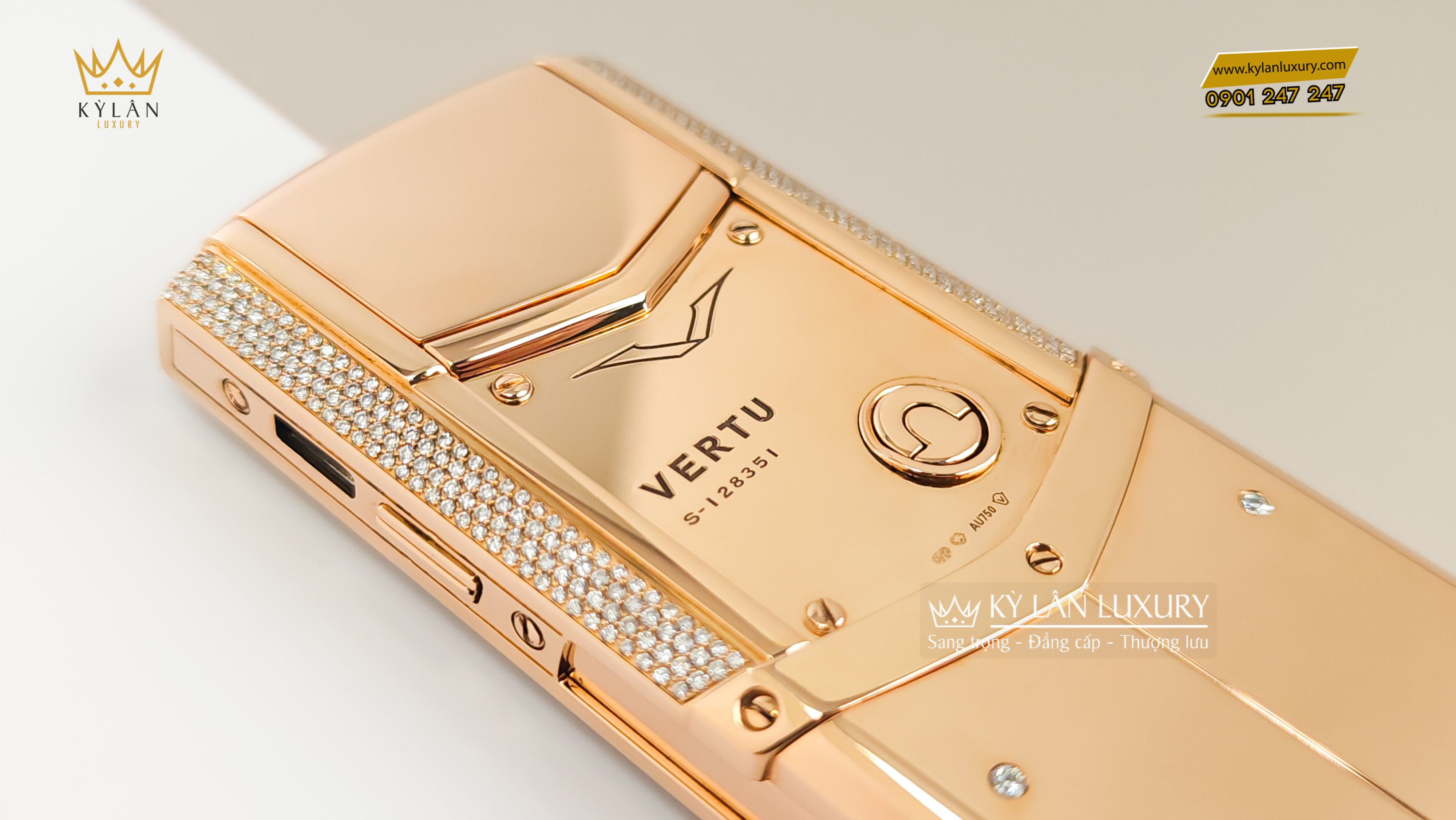 Vertu Signature S Full Gold Mix Diamond | Kỳ Lân Luxury