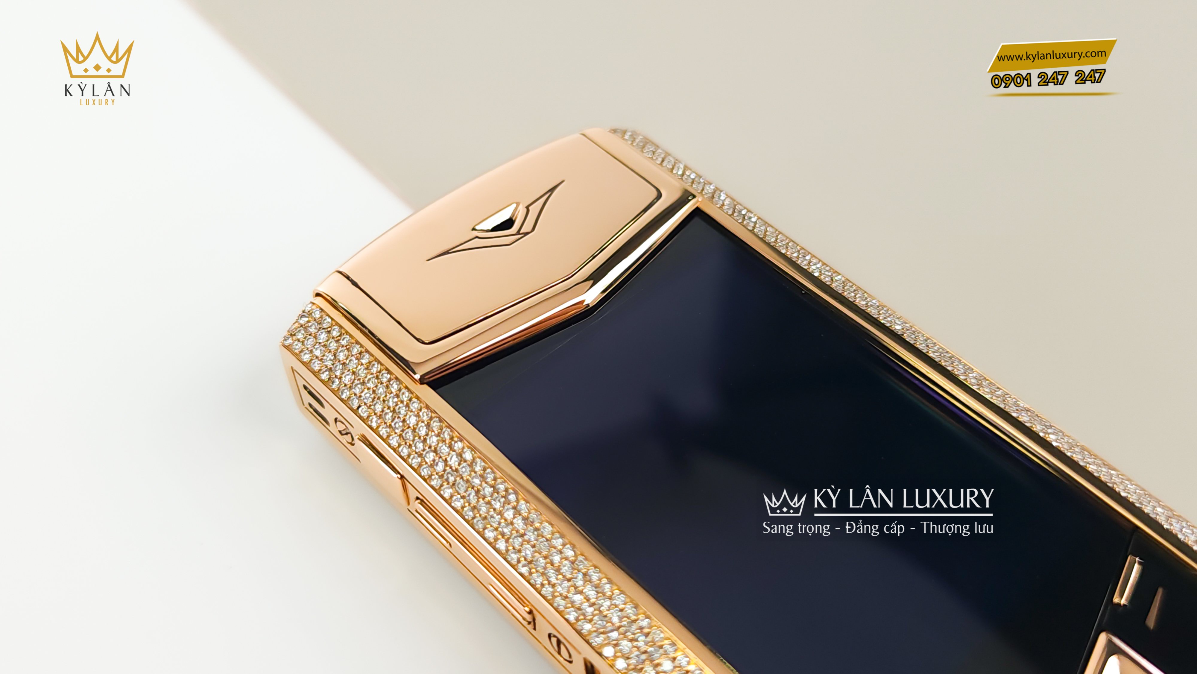 Vertu Signature S Full Gold Mix Diamond | Kỳ Lân Luxury