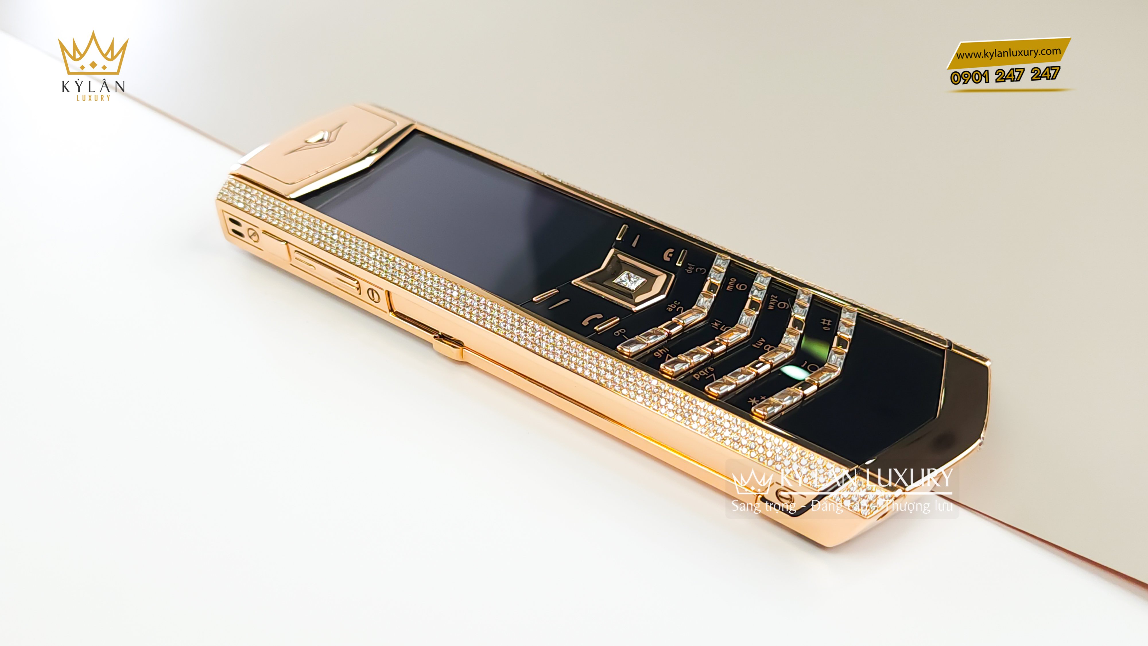 Vertu Signature S Full Gold Mix Diamond | Kỳ Lân Luxury