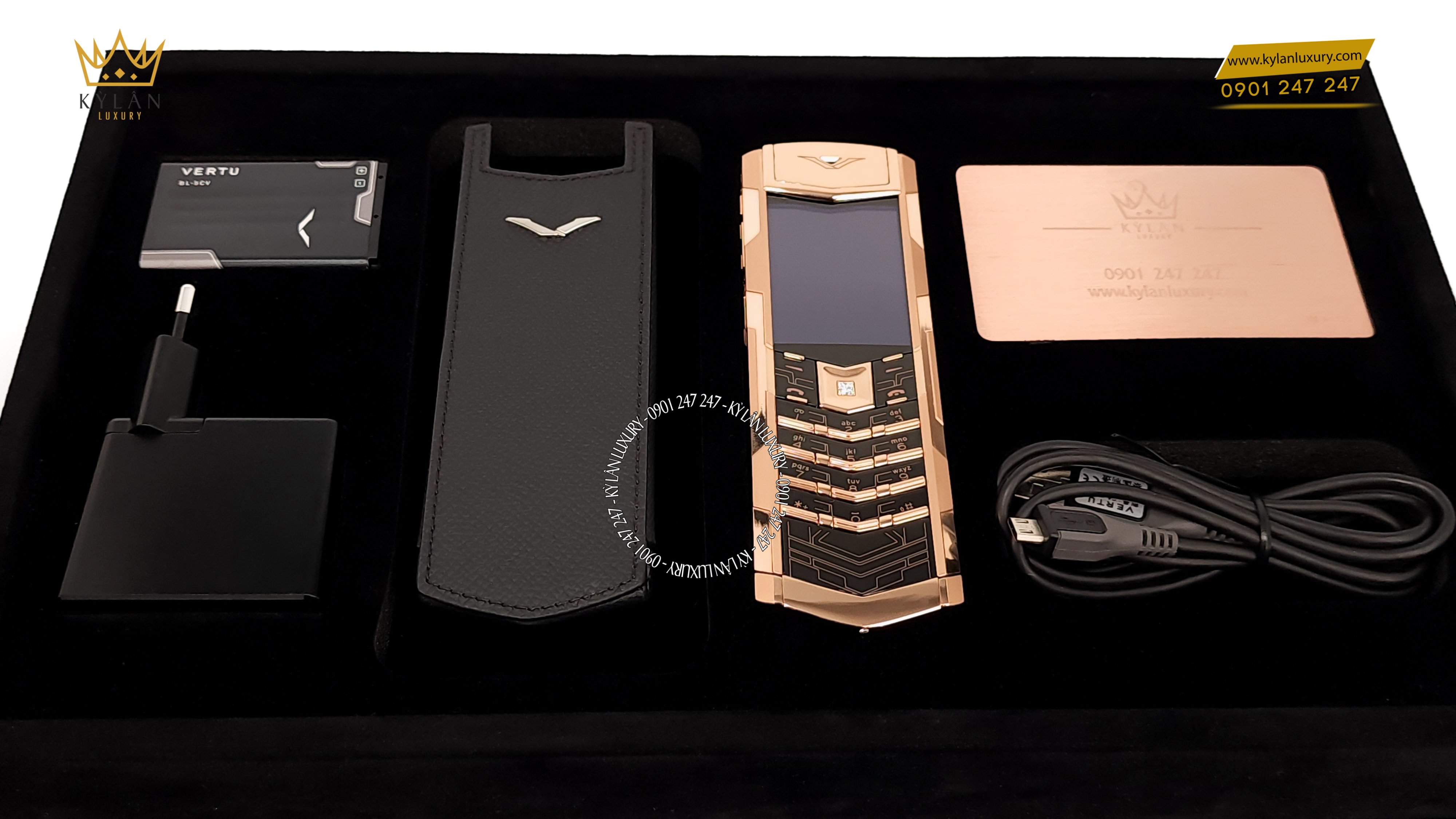Vertu Signature S Full Gold Ziczac Mix Diamond | Kỳ Lân