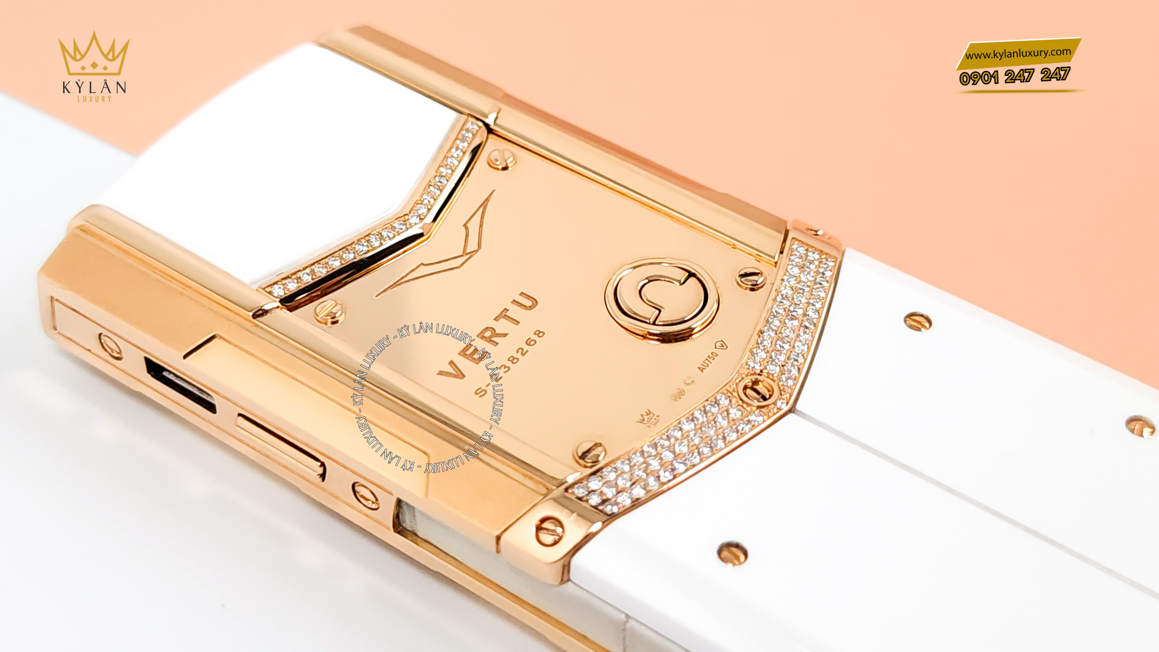 VERTU SIGNATURE S GOLD WHITE | Kỳ Lân