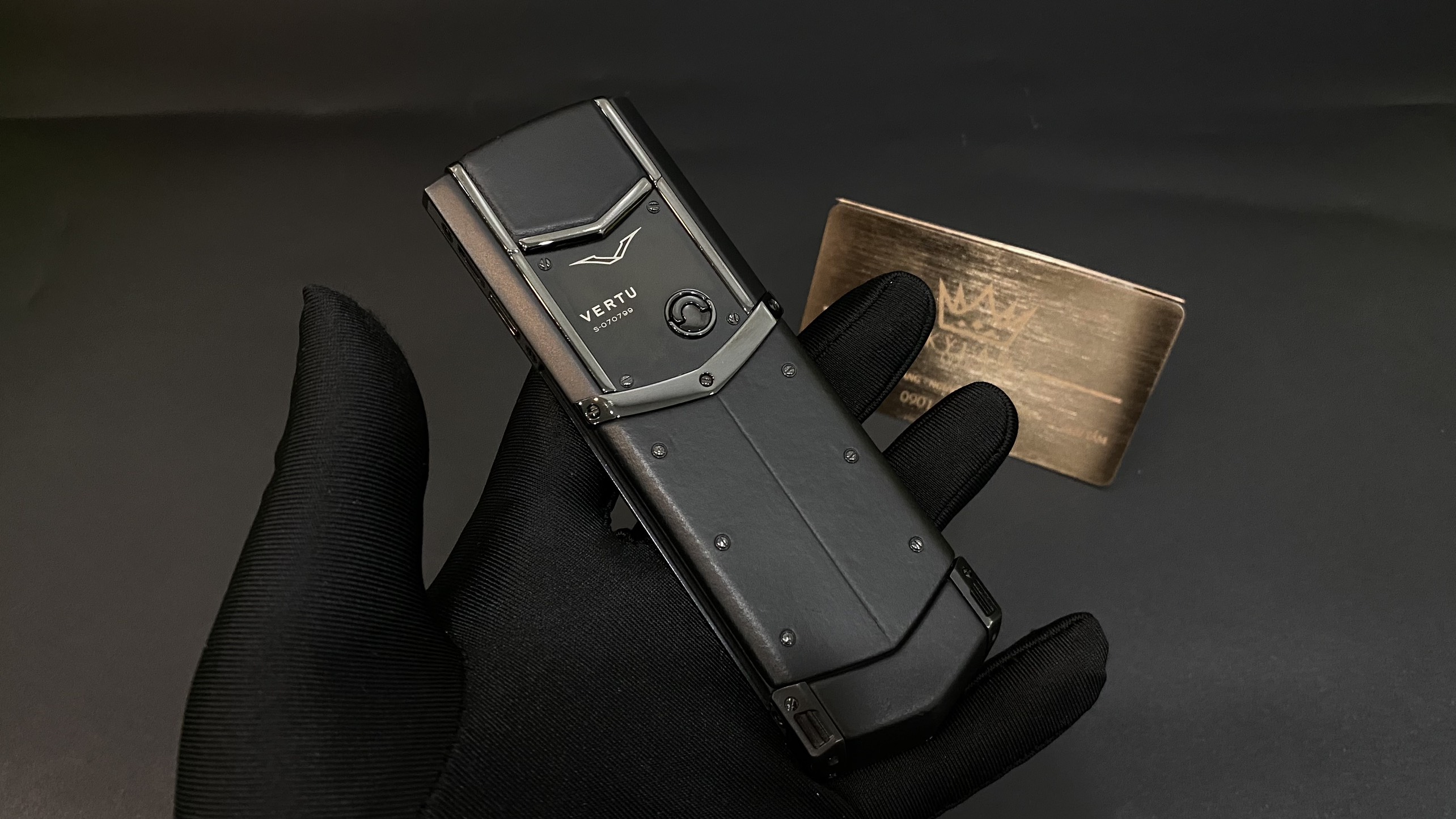 Vertu Signature S Pure Black Mix Diamond | Kỳ Lân