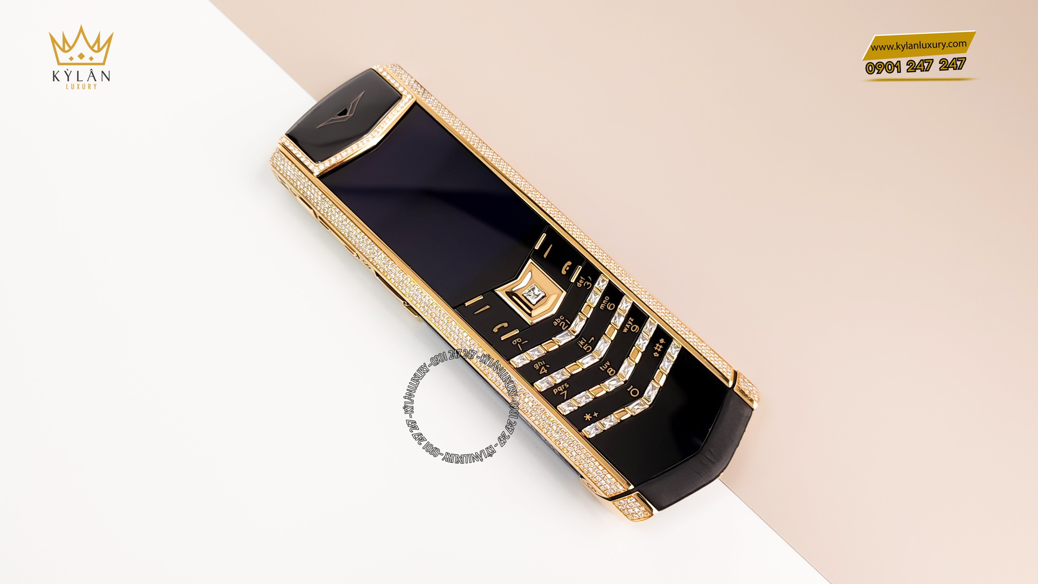 VERTU SIGNATURE S GOLD FULL DIAMOND DRAGON | Kỳ Lân Luxury