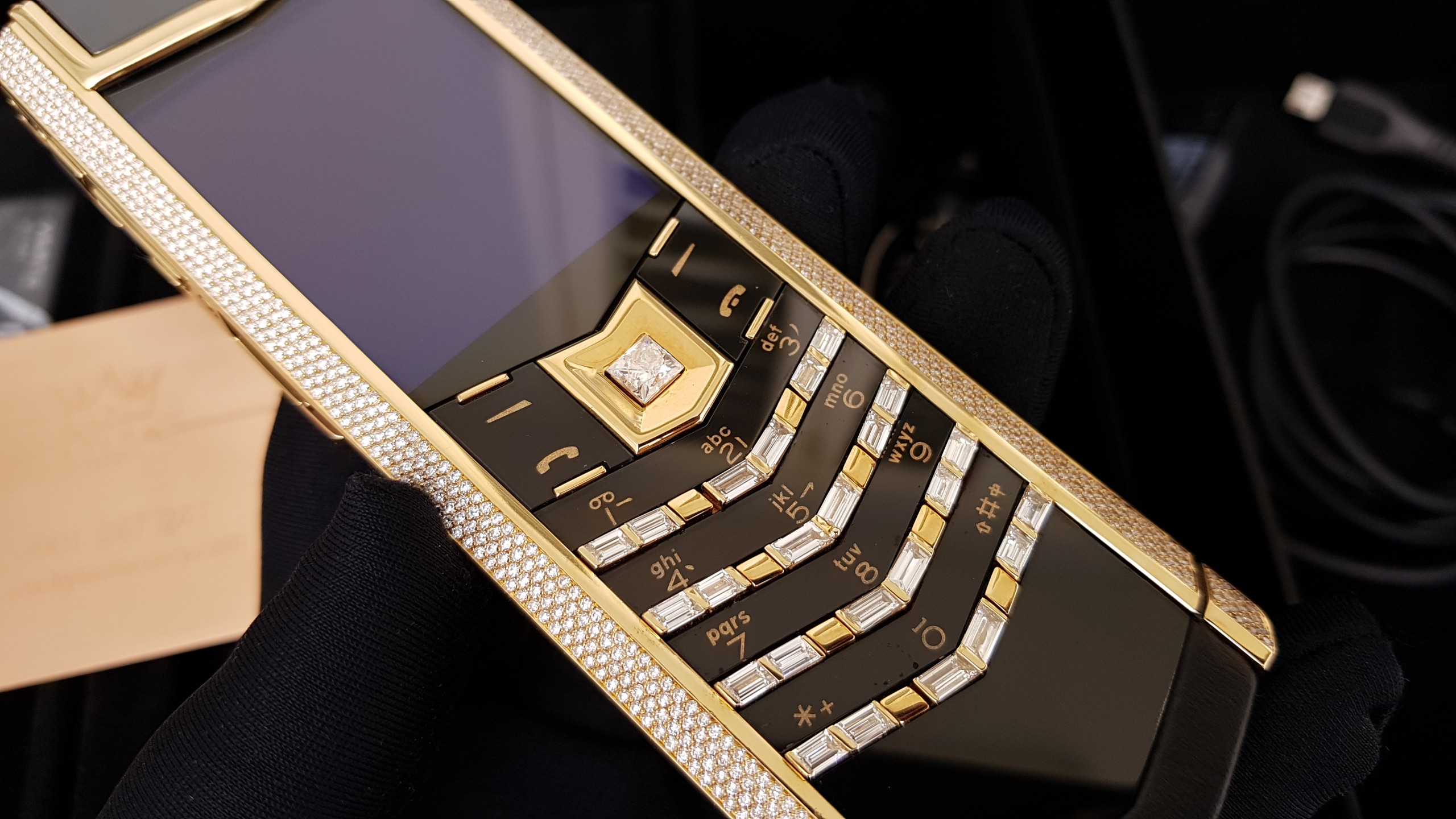Vertu Signature S Yellow Gold Full Diamond | Kỳ Lân