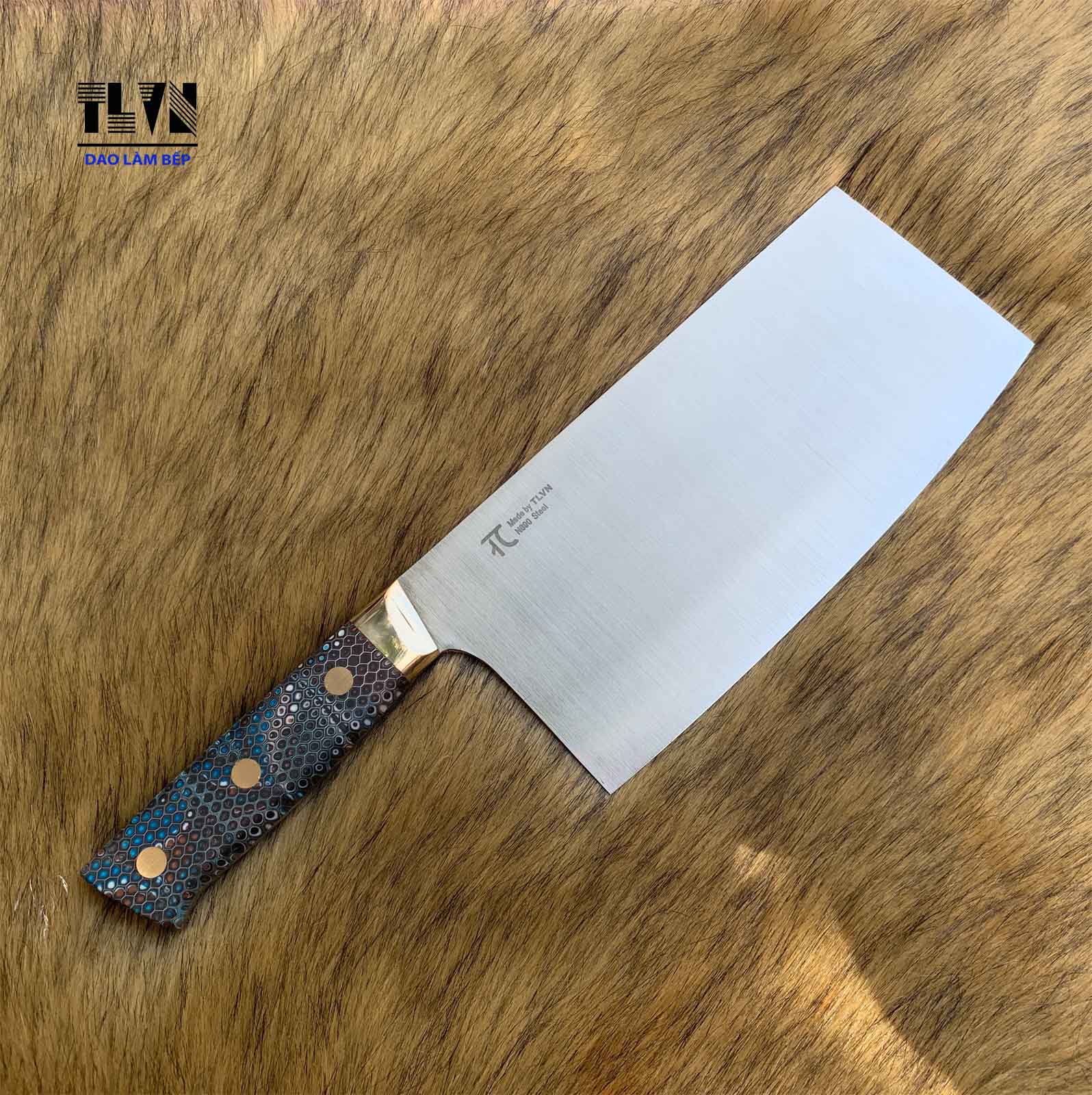 TLVN-Dao Làm Bếp dao Chinese Cleaver dao bản to chuyên thái cắt thép ...