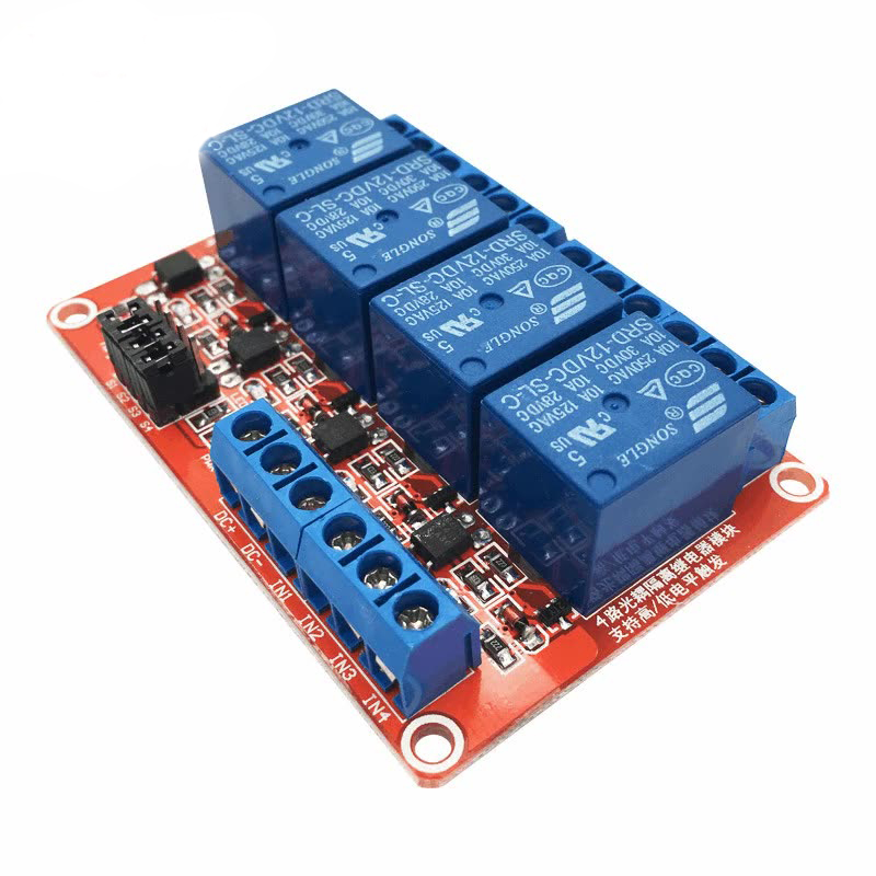 Module Relay 1/2/4 Kênh 5V /12V/24V có opto cách ly - Kích HIGH/LOW ...