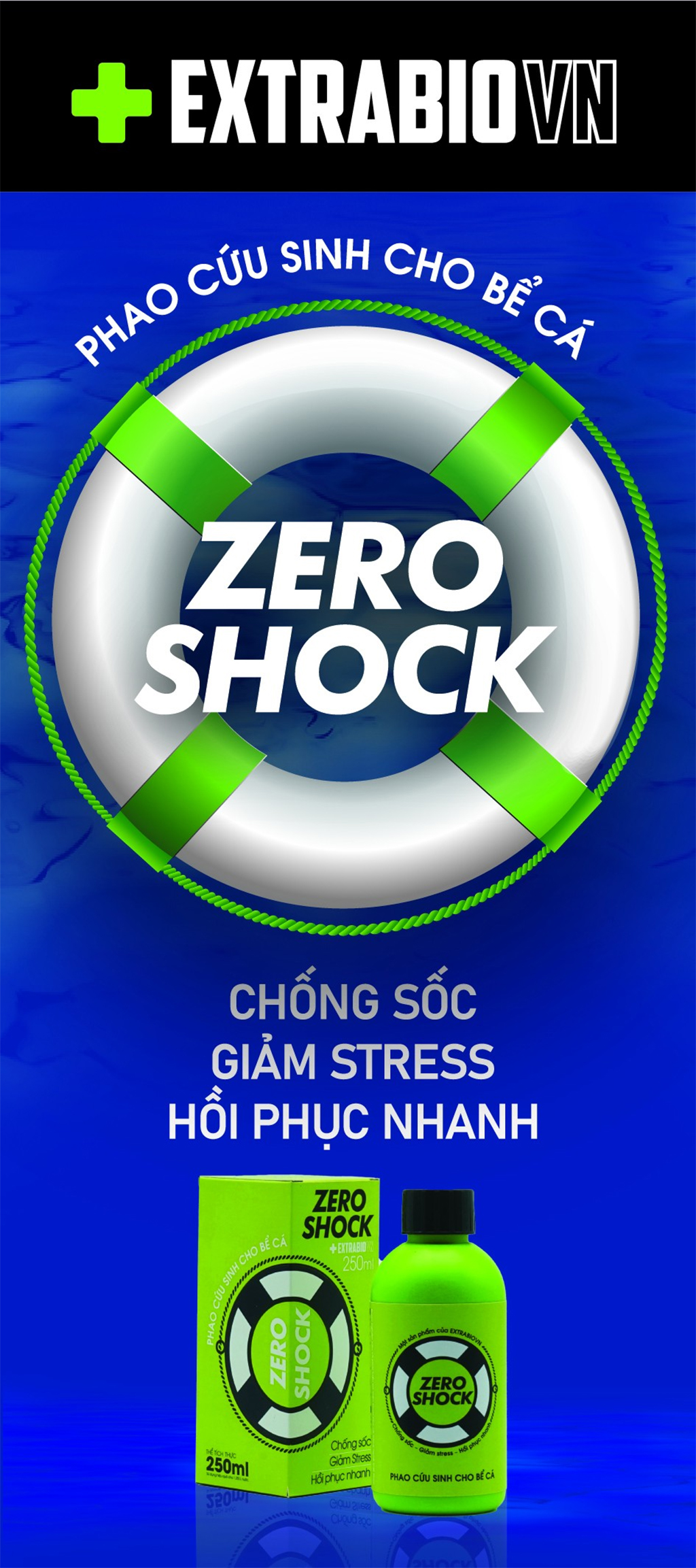 EXTRABIO VN - Zero Shock | Khử Clo và giải độc Ammonia cho hồ cá cảnh ...