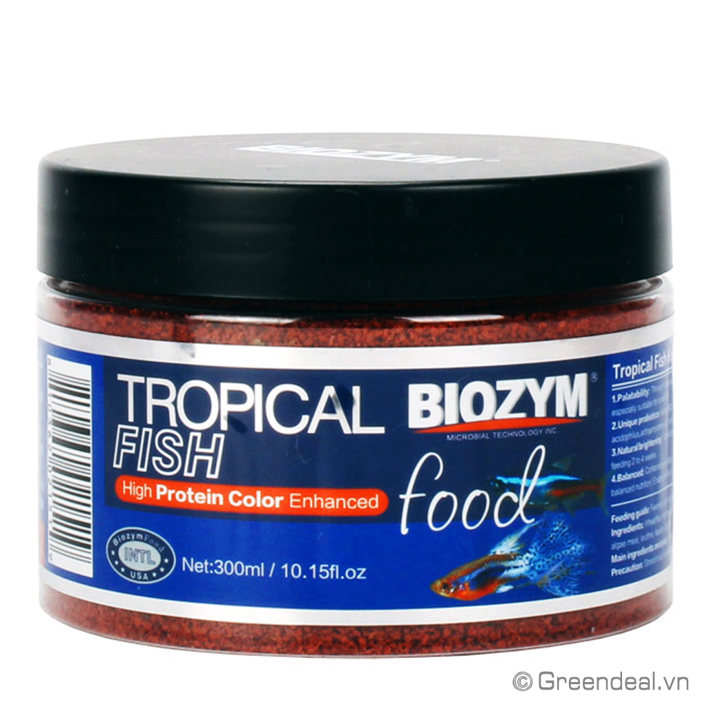 BIOZYM - Tropical Fish Food (Rich-Protein & Color-Enhanced) | Cám cá ...
