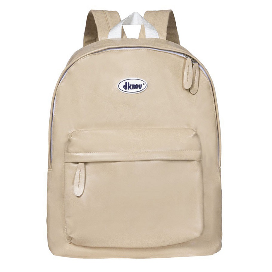 Balo nữ đi học da đẹp màu kem | DKMV Basic Leather Backpack DKMV ...