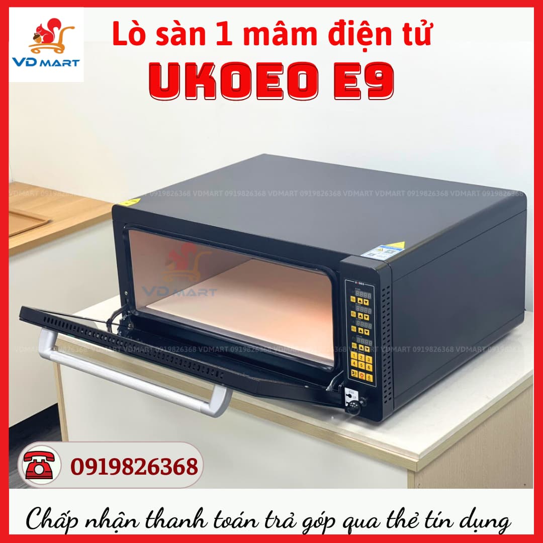 Lò nướng Ukoeo sàn đá điện tử E9 thông minh có phun sương