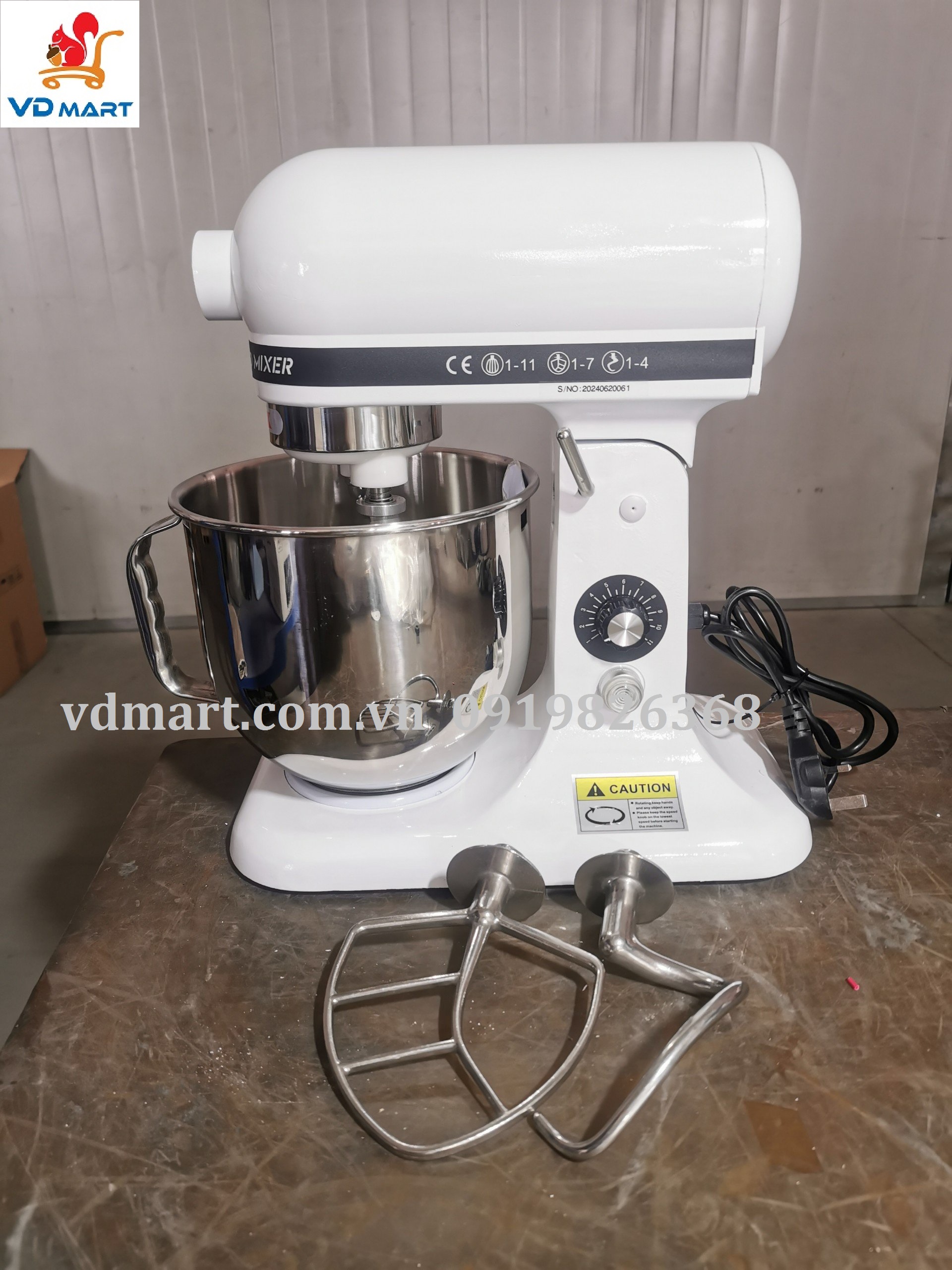 Máy đánh trứng trộn bột 7 lit Mixer B7