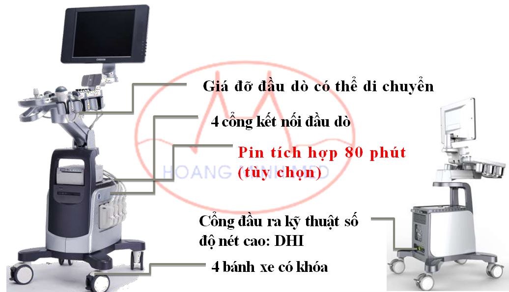 Máy siêu âm màu 4D Virtual HD hiệu CHISON QBit 9