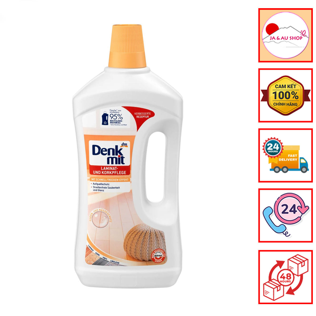 Nước lau sàn gỗ Denkmit Laminat 1L – HÀNG NHẬT ÚC NỘI ĐỊA