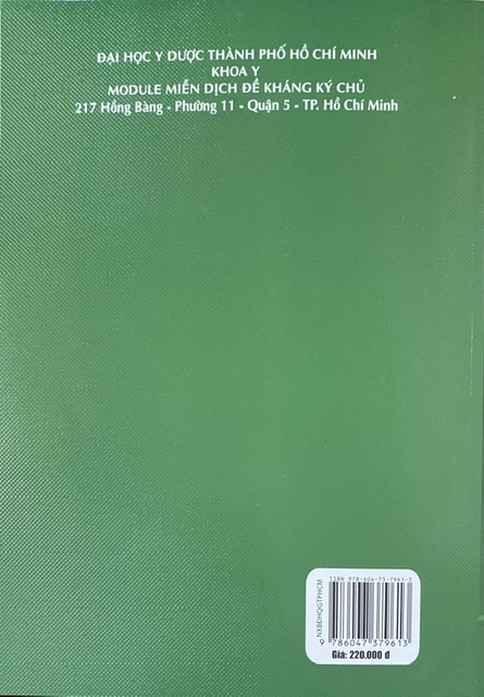 Sách - Giáo trình Miễn dịch đề kháng ký chủ Vythietbiyte-sachyhoc