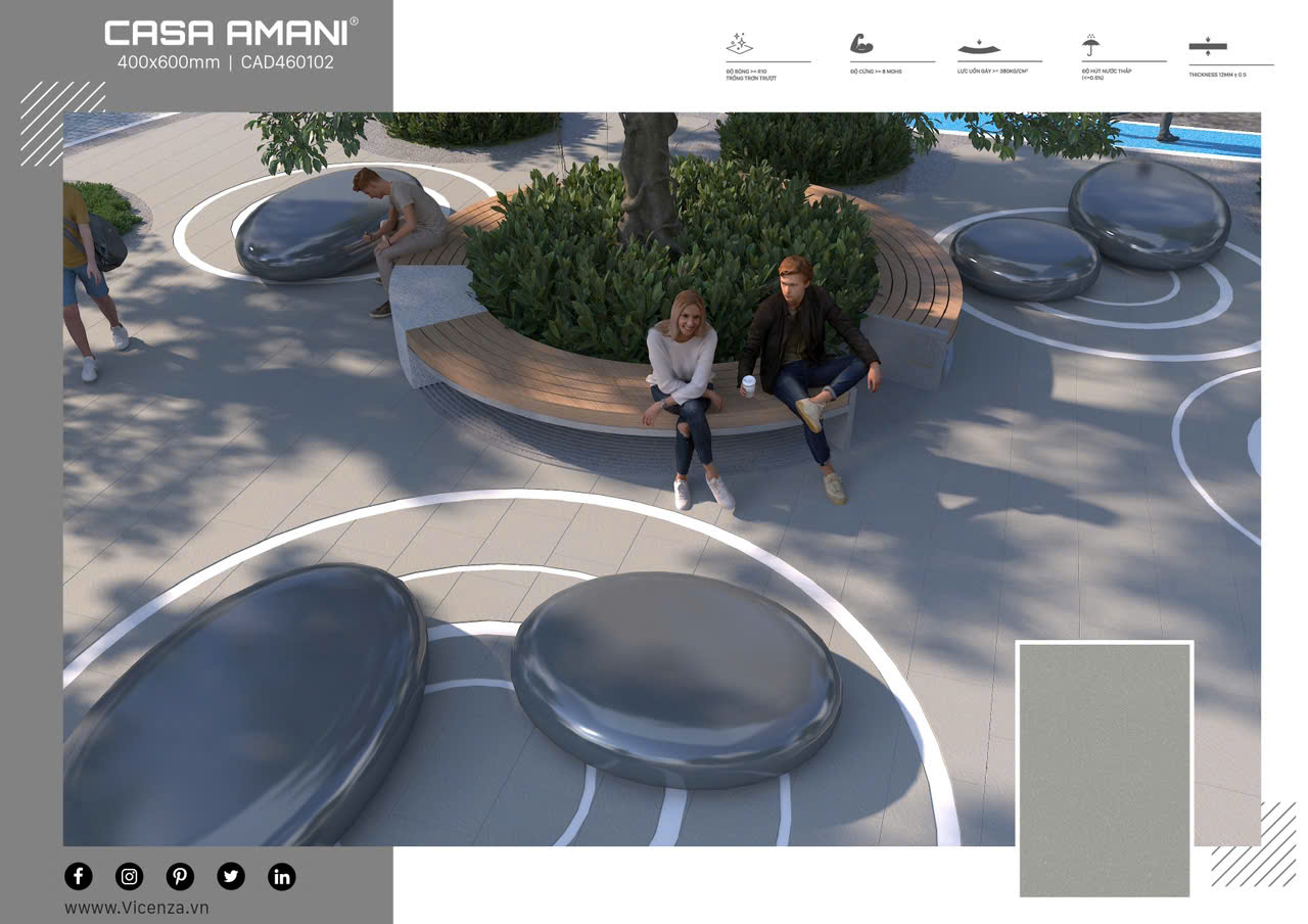 Gạch lát 40x60cm CAD460102 Vật liệu xây dựng VIGLACERA