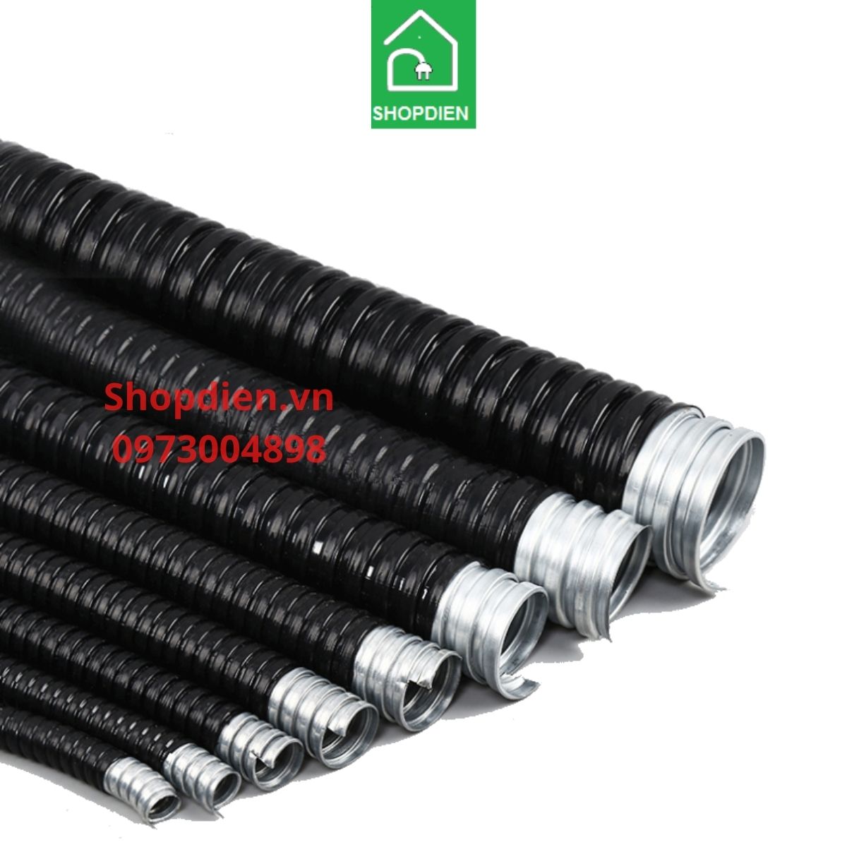 Ống mềm ruột gà sắt bọc nhựa PVC 3/4" - D20 / PVC Coated Flexible steel ...