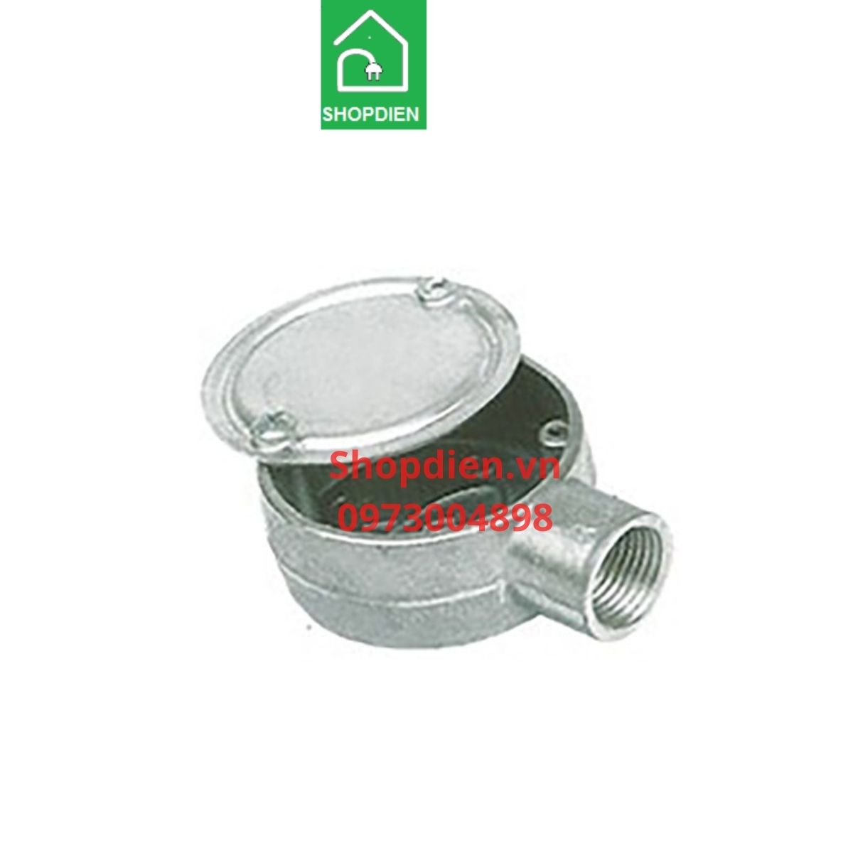 Hộp chia ngả 1 đường cho ống thép 1" D25 Circular surface junction box ...