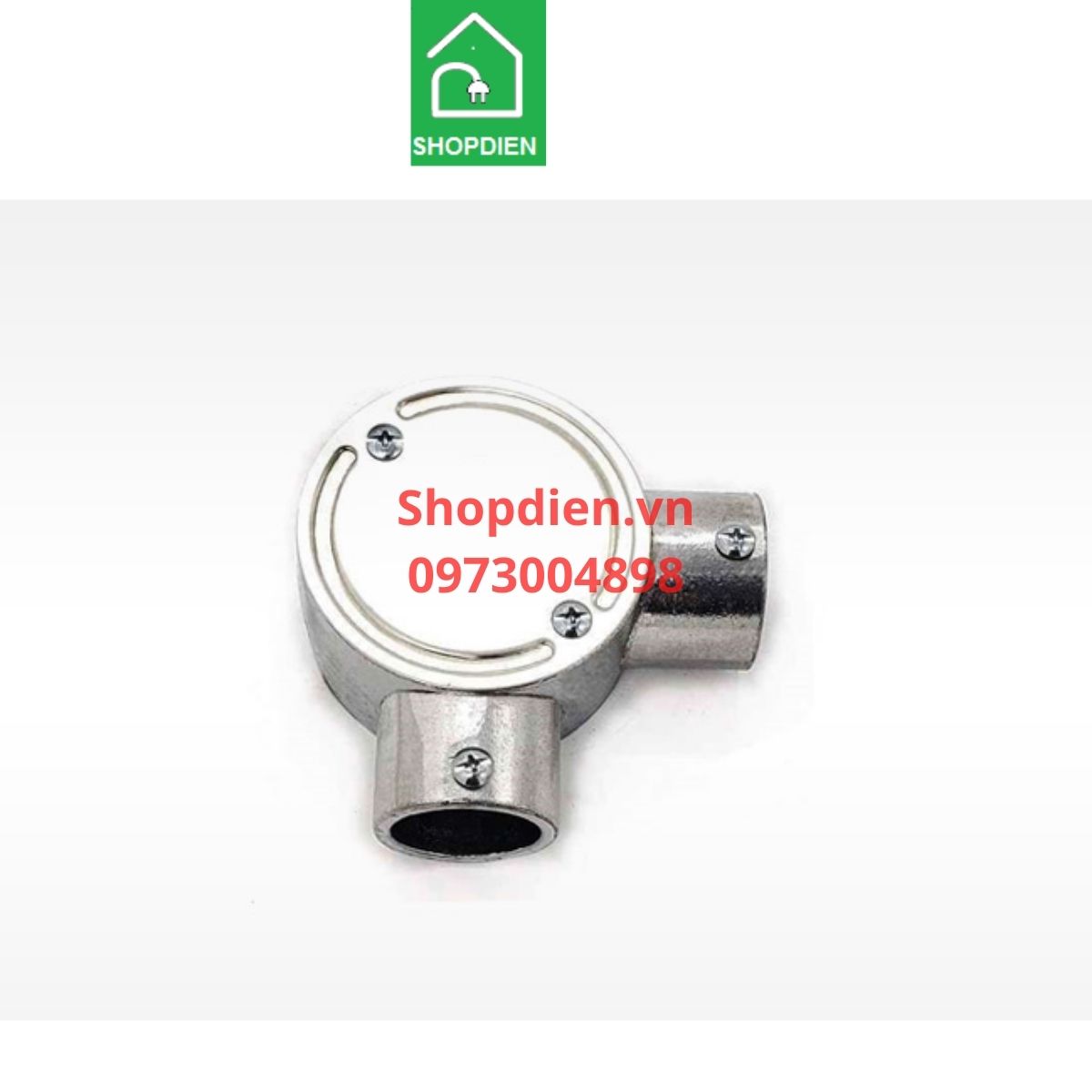 Hộp chia 2 ngả vuông cho ống thép 1/2" D16 Circular surface junction ...