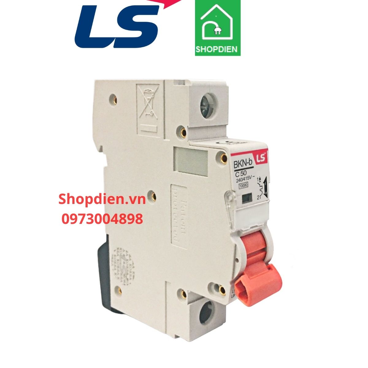 BKN-b LS MCB 1P 50A 10kA Aptomat Cầu dao tự động CÔNG TY TNHH THƯƠNG ...