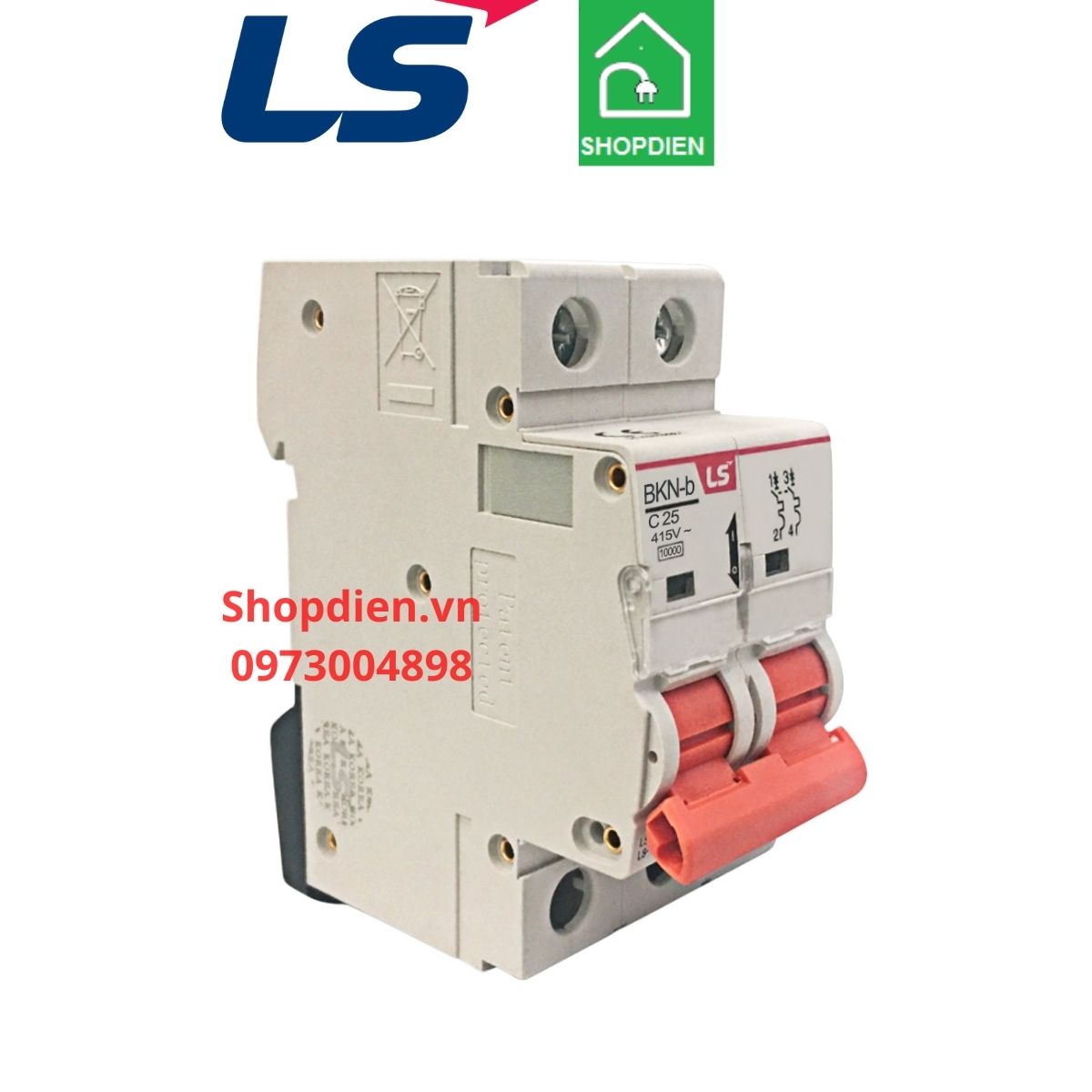BKN-b LS MCB 2P 25A 10kA Aptomat Cầu dao tự động CÔNG TY TNHH THƯƠNG MẠI VÀ KỸ THUẬT VIỆT MỸ