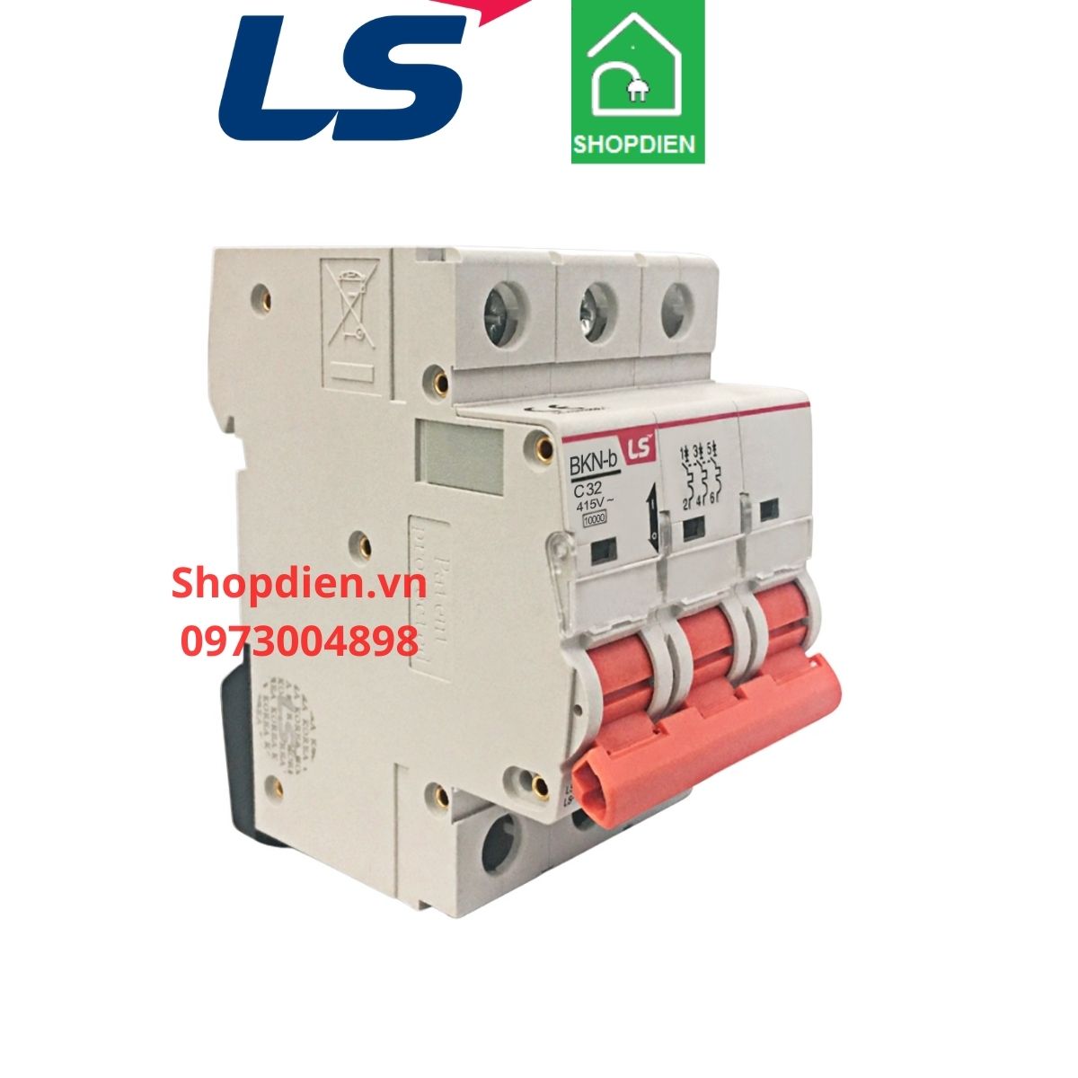BKN-b LS MCB 3P 32A 10kA Aptomat Cầu dao tự động CÔNG TY TNHH THƯƠNG MẠI VÀ KỸ THUẬT VIỆT MỸ