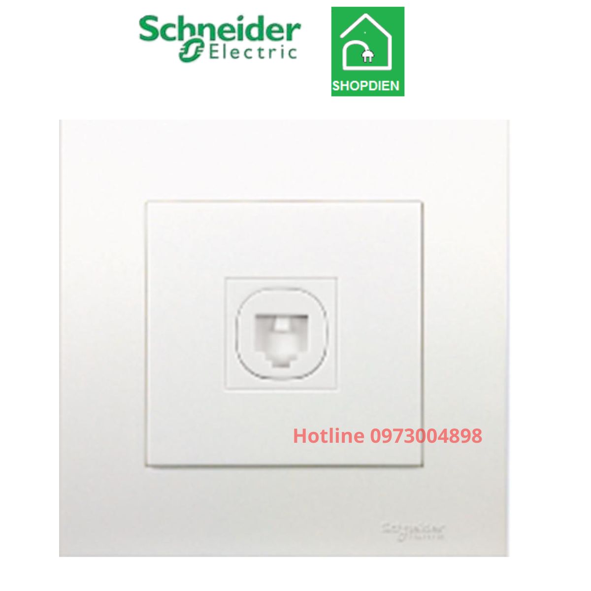 KB31TS_WE Schneider Ổ cắm điện thoại đơn Vivace Màu trắng CÔNG TY TNHH ...