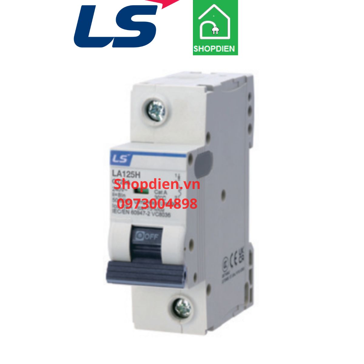 LA125H LS MCB 1P 80A 10kA Aptomat Cầu dao tự động CÔNG TY TNHH THƯƠNG MẠI VÀ KỸ THUẬT VIỆT MỸ