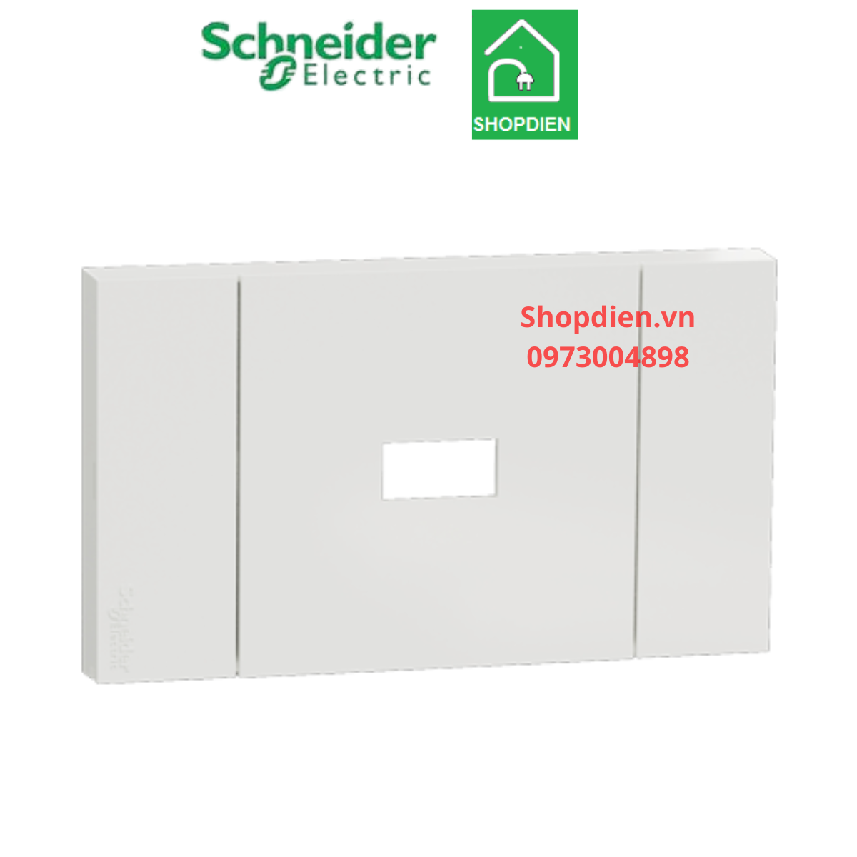 M3T01SB_WE Schneider Mặt che át đen, át khối, cầu dao an toàn HB ...
