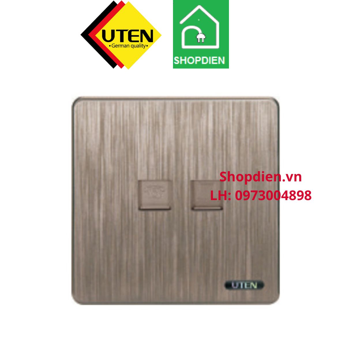 Ổ cắm điện thoại + mạng internet TEL LAN Data socket S400 UTEN S400 ...