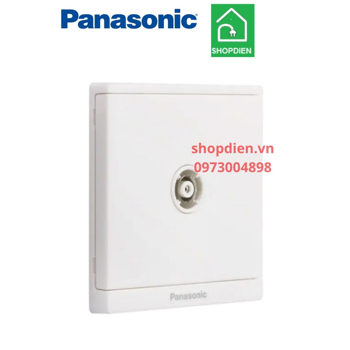 WMF311-VN Panasonic Ổ cắm CATV Moderva màu trắng TV socket outlet CÔNG ...