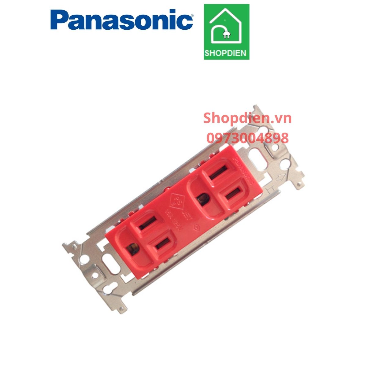 WN1518R Panasonic Ổ cắm đôi 3P 15A 125V chân dẹt 2P+E CÔNG TY TNHH THƯƠNG MẠI VÀ KỸ THUẬT VIỆT MỸ
