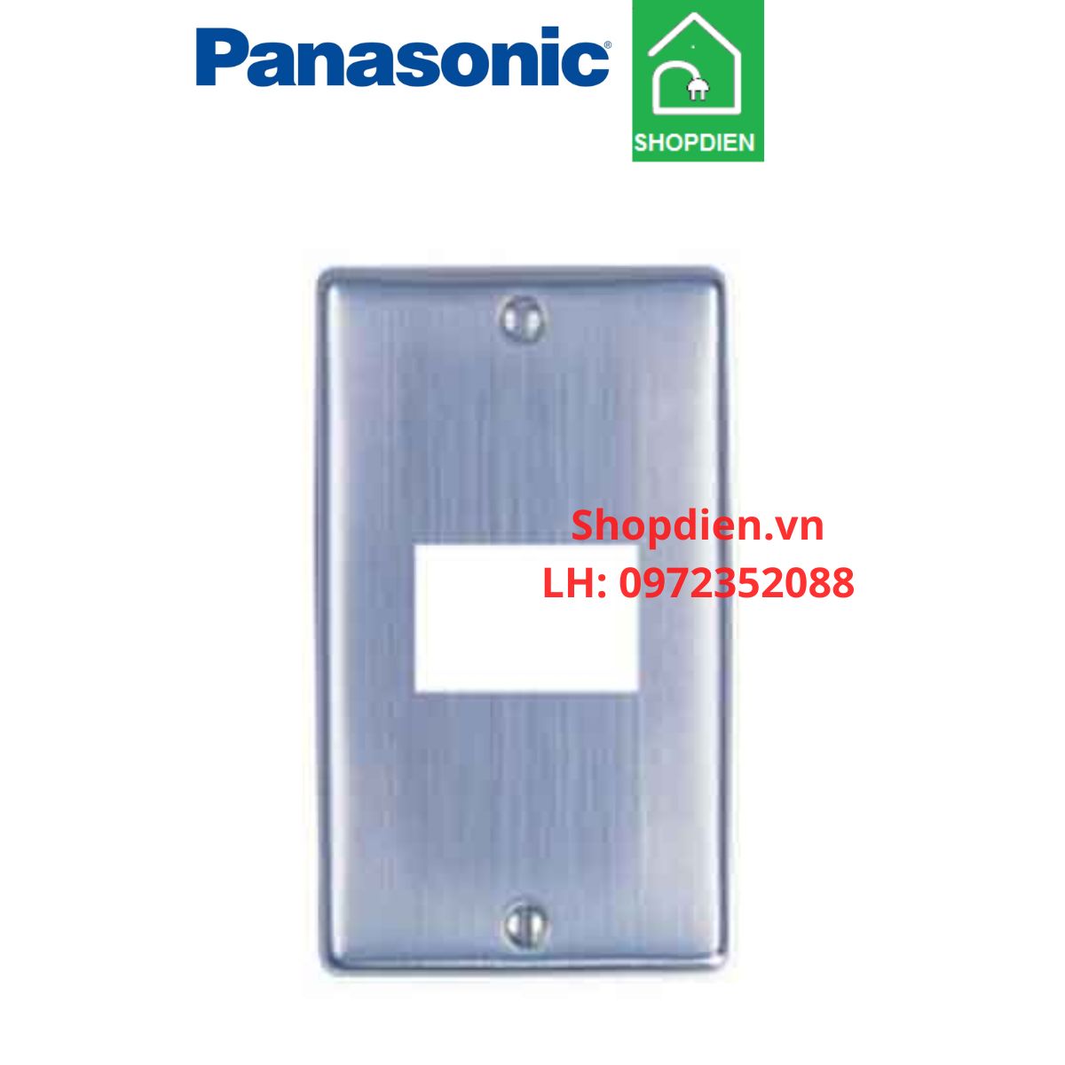 WN7601-8 Panasonic Mặt 1 thiết bị kim loại Full Color stainless steel ...