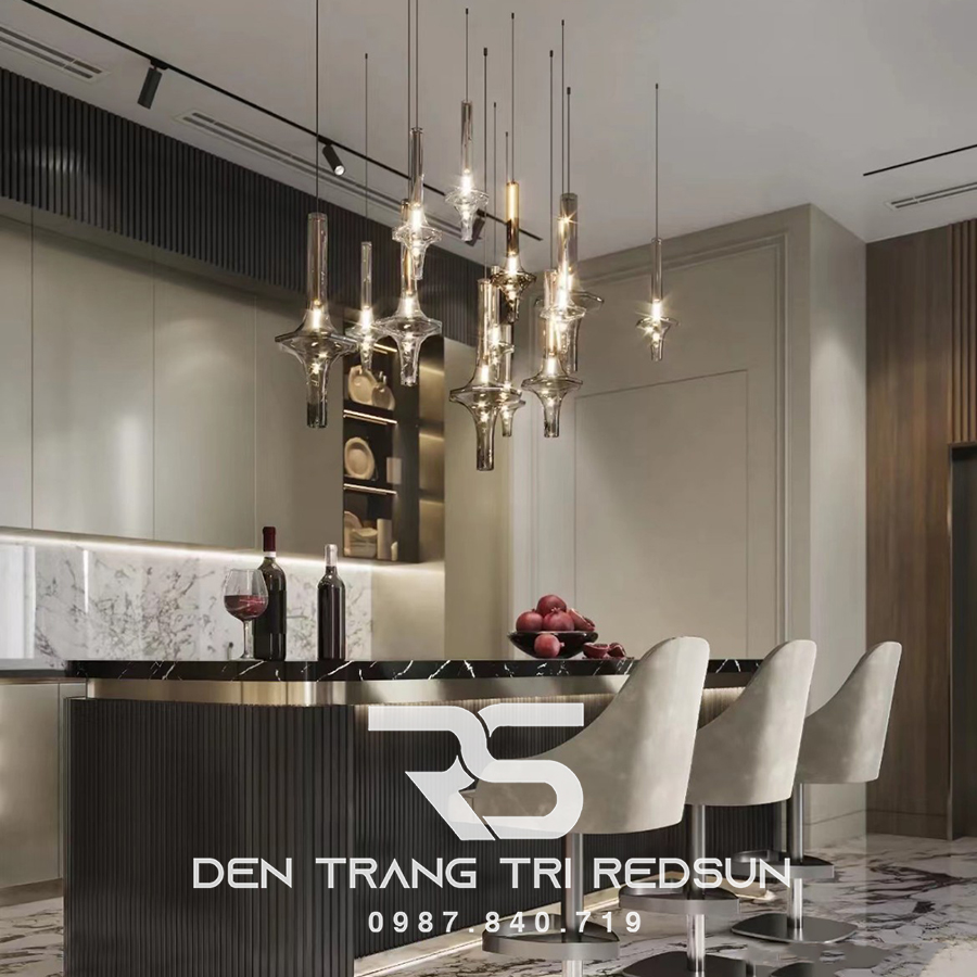 Đèn Thả Trần Hiện Đại Phong Cách Bắc Âu Hình Phi Tiêu Chất Liệu Thuỷ ...