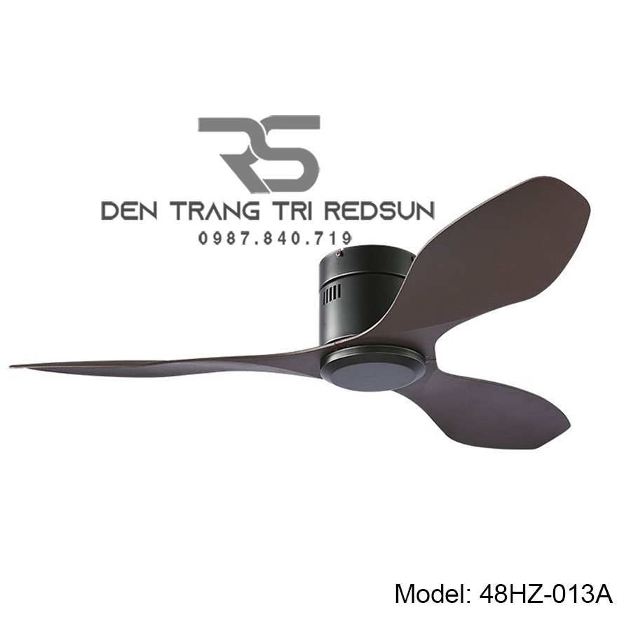Quạt Trần Trang Trí Phòng Khách, Phòng Ngủ - 48HZ-013A | Đèn & Nội thất Trang Trí REDSUN