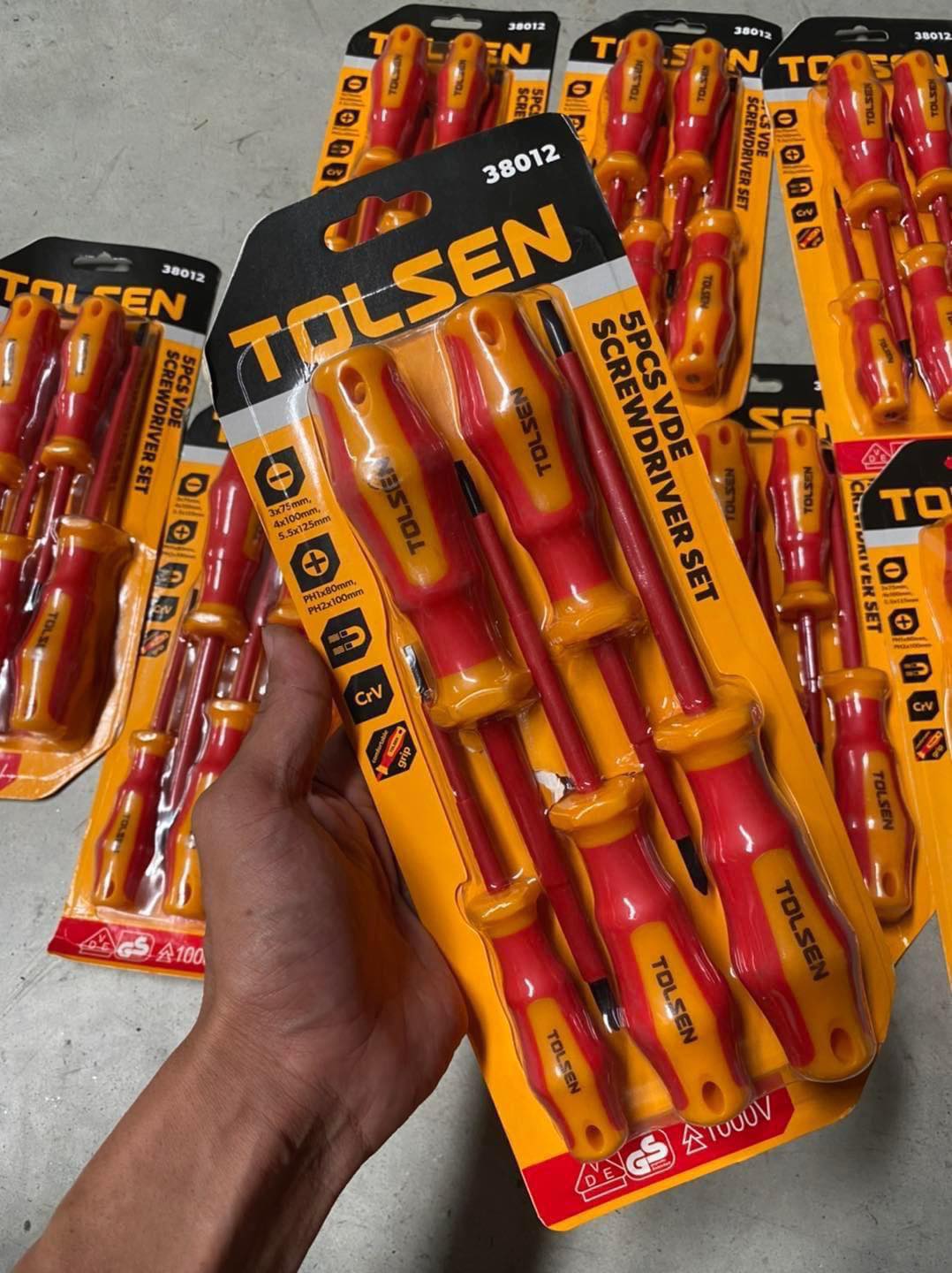 BỘ VÍT CÁCH ĐIỆN 5 CÂY TOLSEN 38012 - HÀNG CHÍNH HÃNG