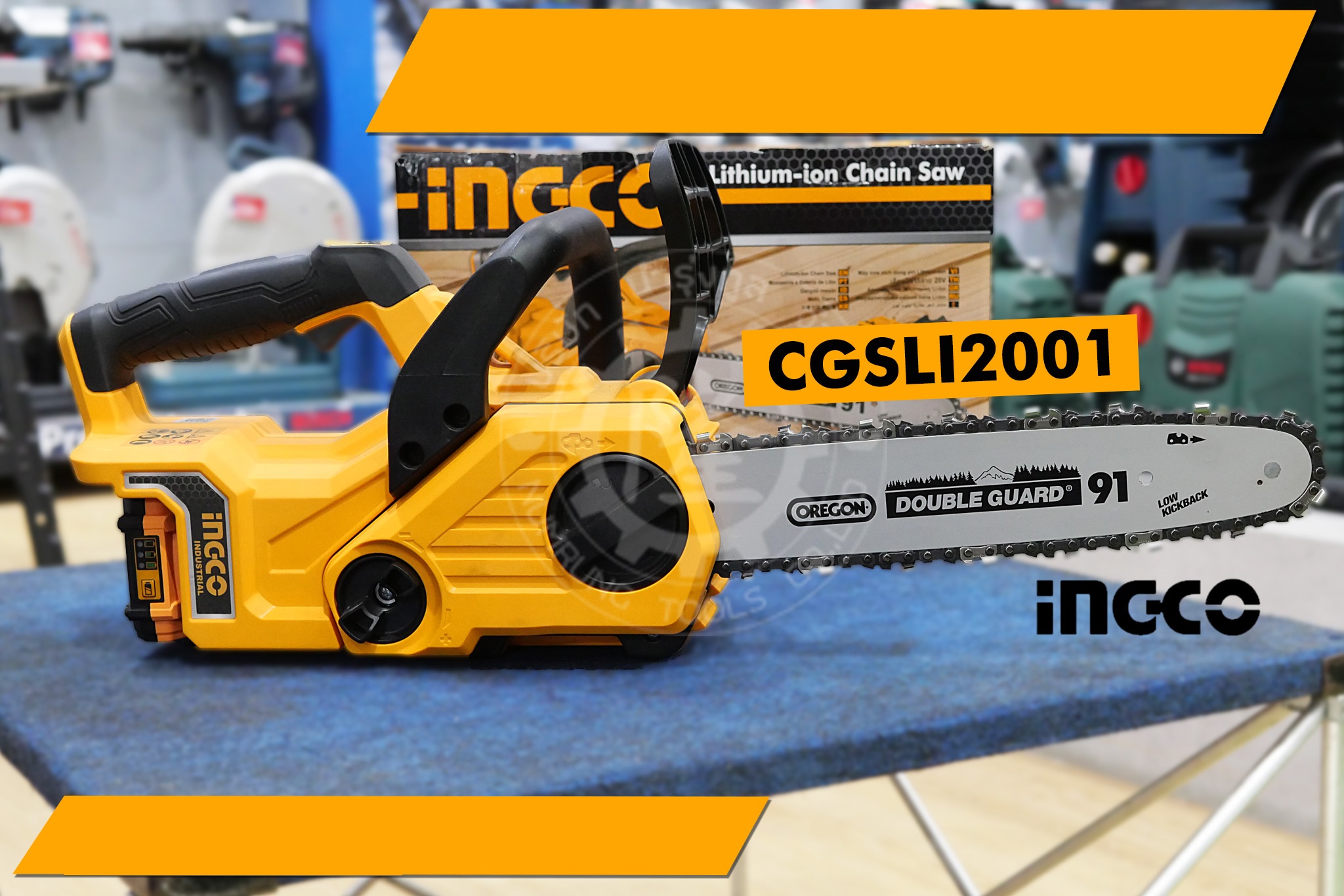 MÁY CƯA XÍCH DÙNG PIN 20V 100W INGCO CGSLI2001 - HÀNG CHÍNH HÃNG