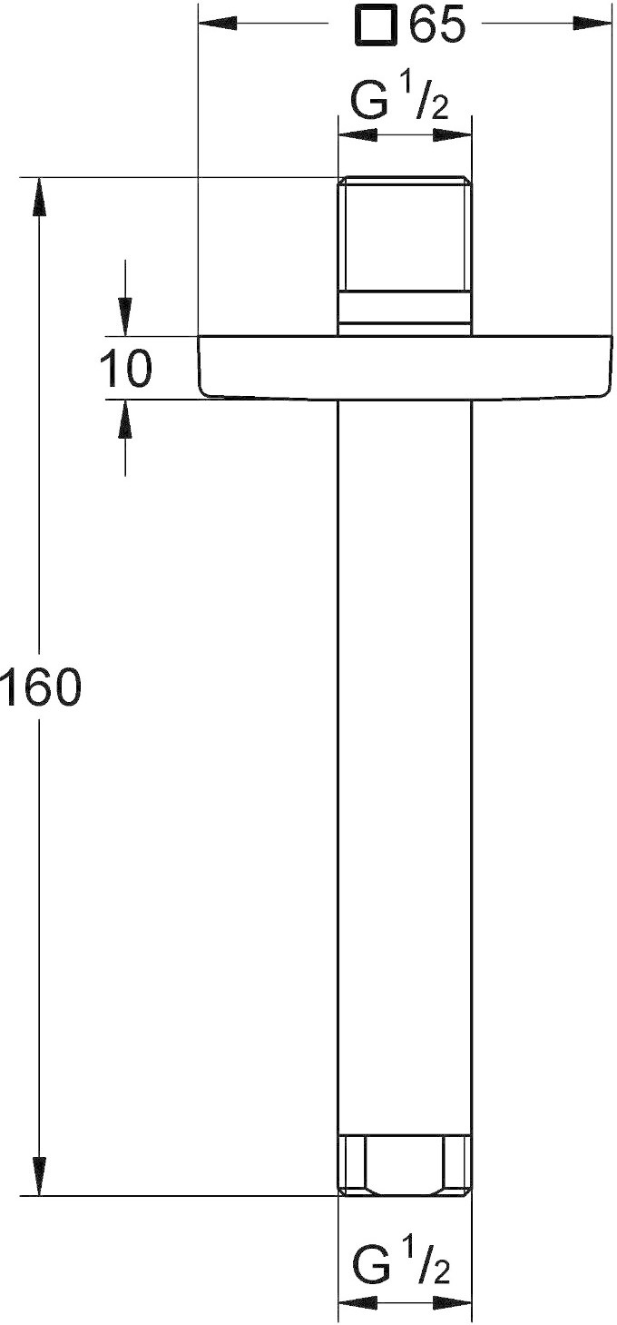 Thanh treo sen gắn trần Grohe | 27485000 | HA ANH GERMANY