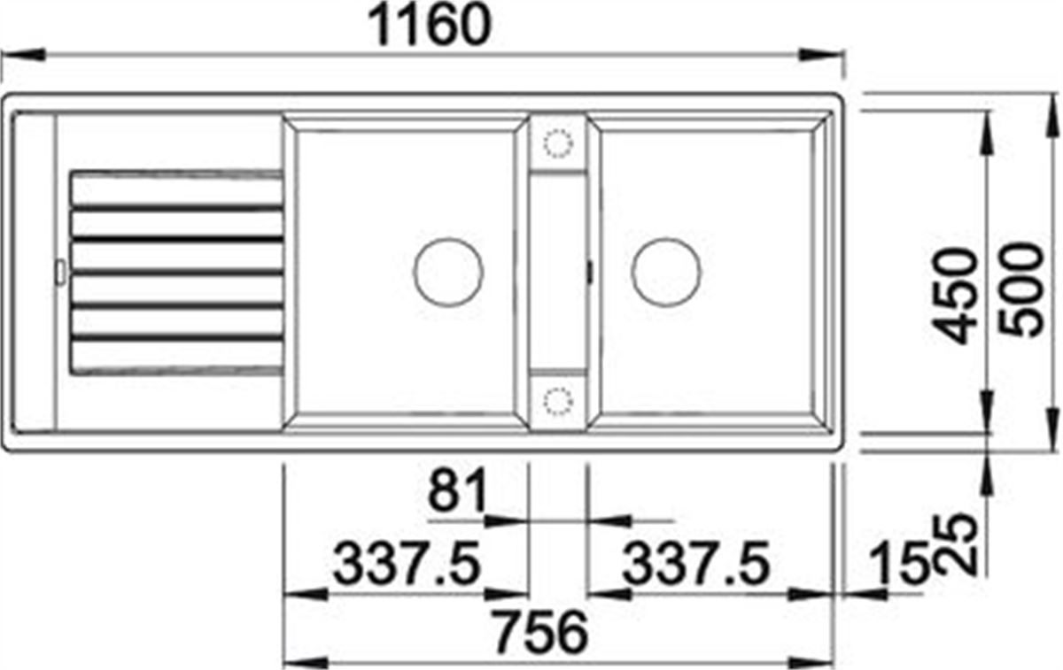 Châu rửa bát Blanco ZIA 8S | 515605 | HA ANH GERMANY
