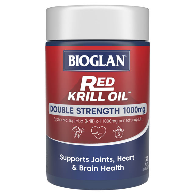 Omega 3 Bioglan Red Krill Oil Double Strength 1000mg