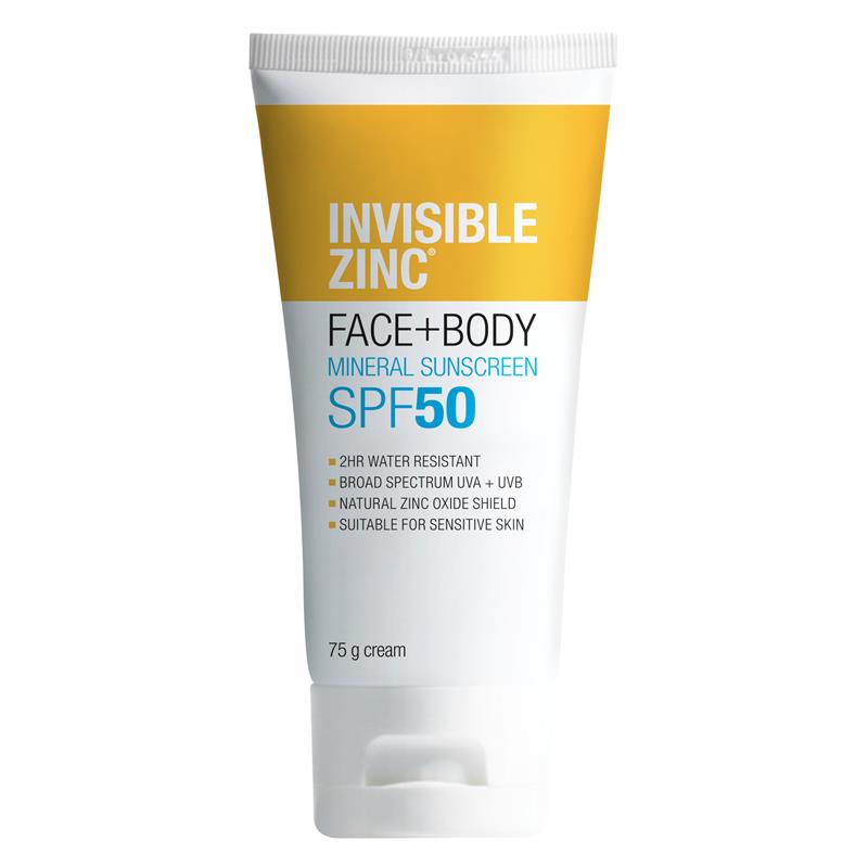 Kem chống nắng Invisible Zinc Face + Body Mineral SPF 50