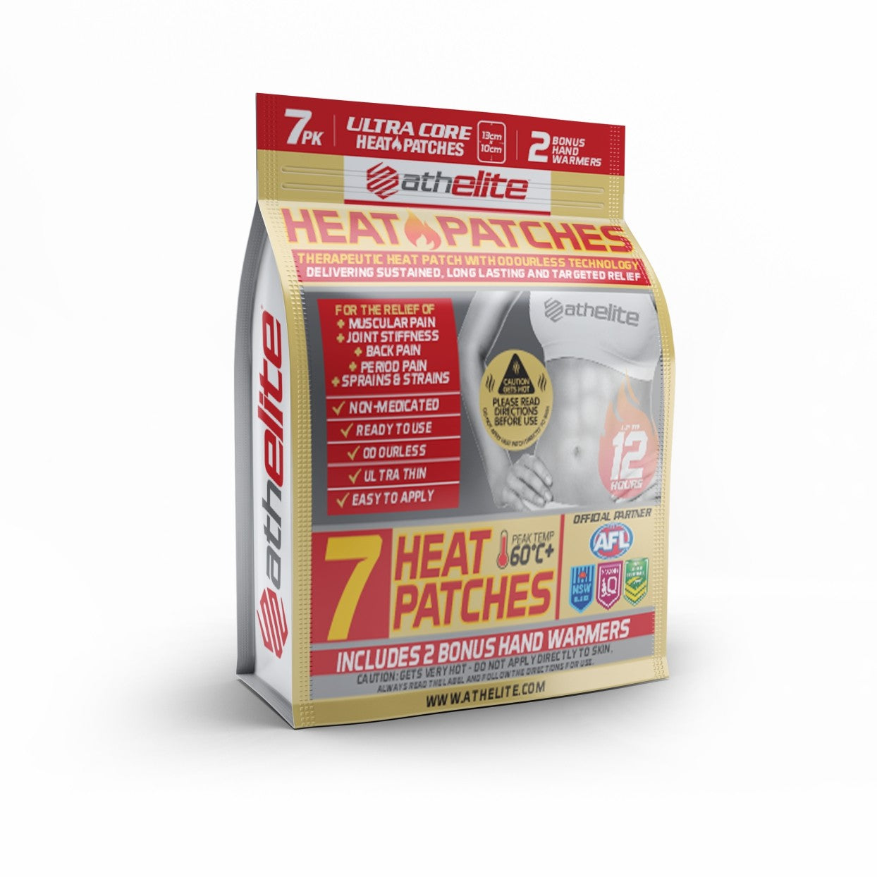 Miếng dán giữ ấm giảm đau Athelite Heat Patches Regular 7 miếng (13cm x ...