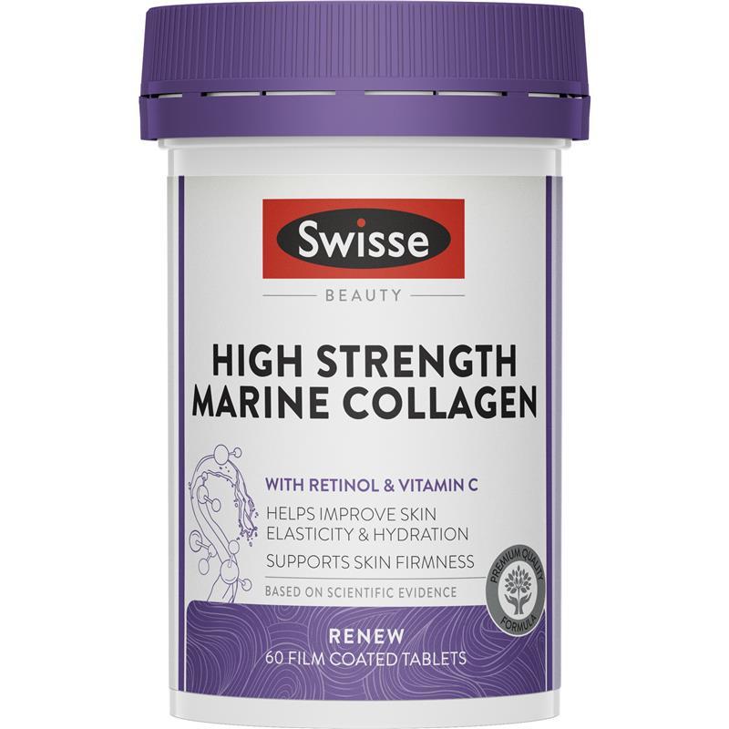 Viên uống Marine Collagen Swisse Beauty High Strength 60 viên