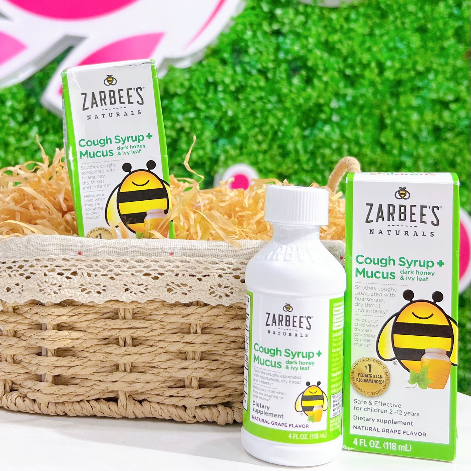 Zarbee's Naturals Children's Cough Syrup + Mucus Daytime & Nighttime