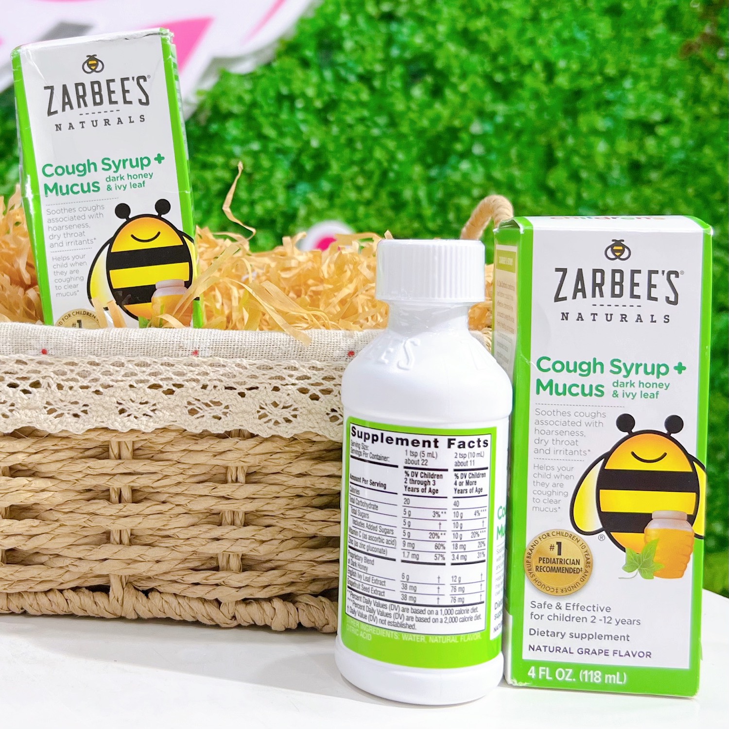 Zarbee's Naturals Children's Cough Syrup + Mucus Daytime & Nighttime