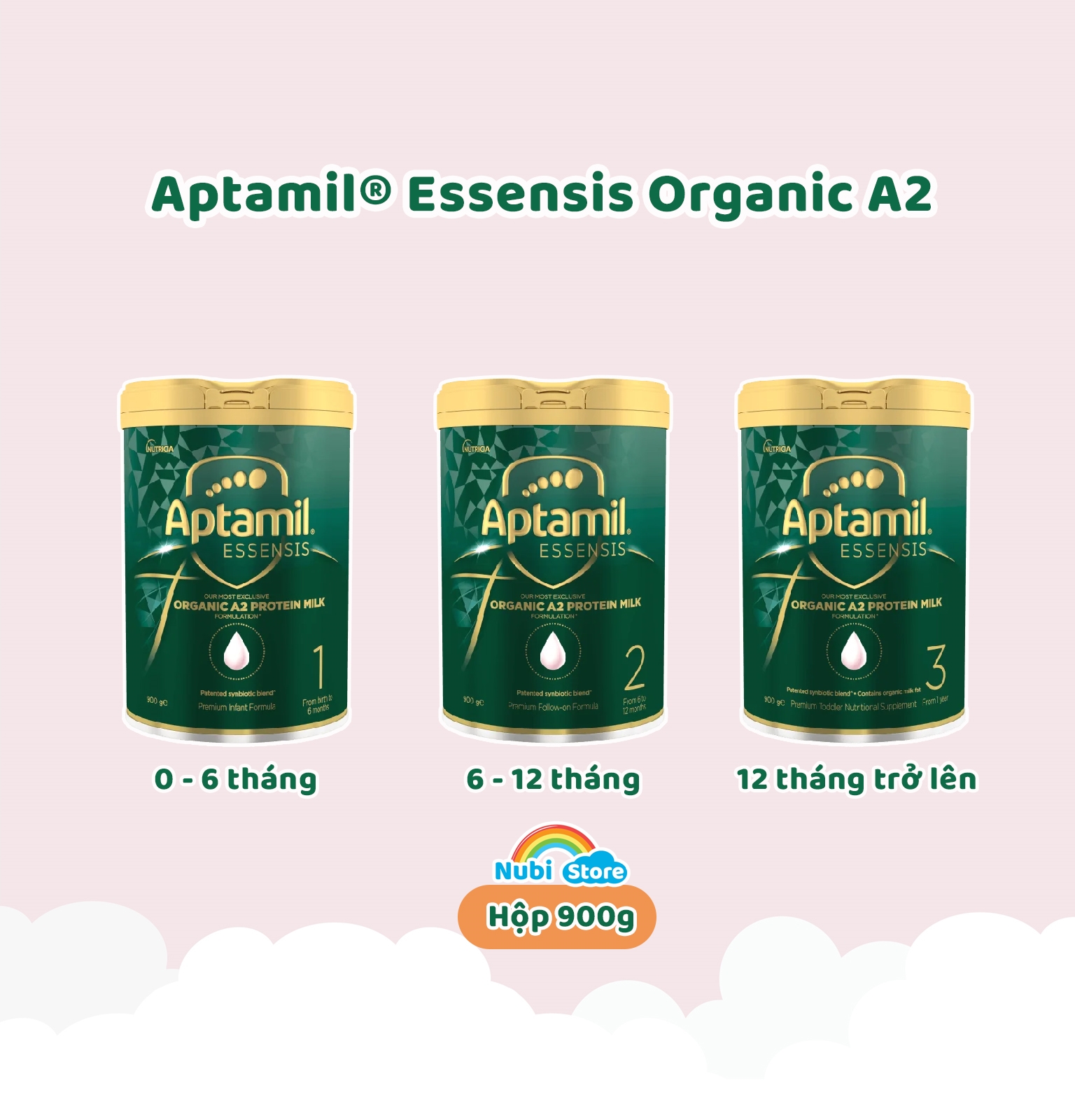 Sữa Aptamil Essensis | Nubi Store - Sữa, thực phẩm, đồ dùng ăn dặm cho bé