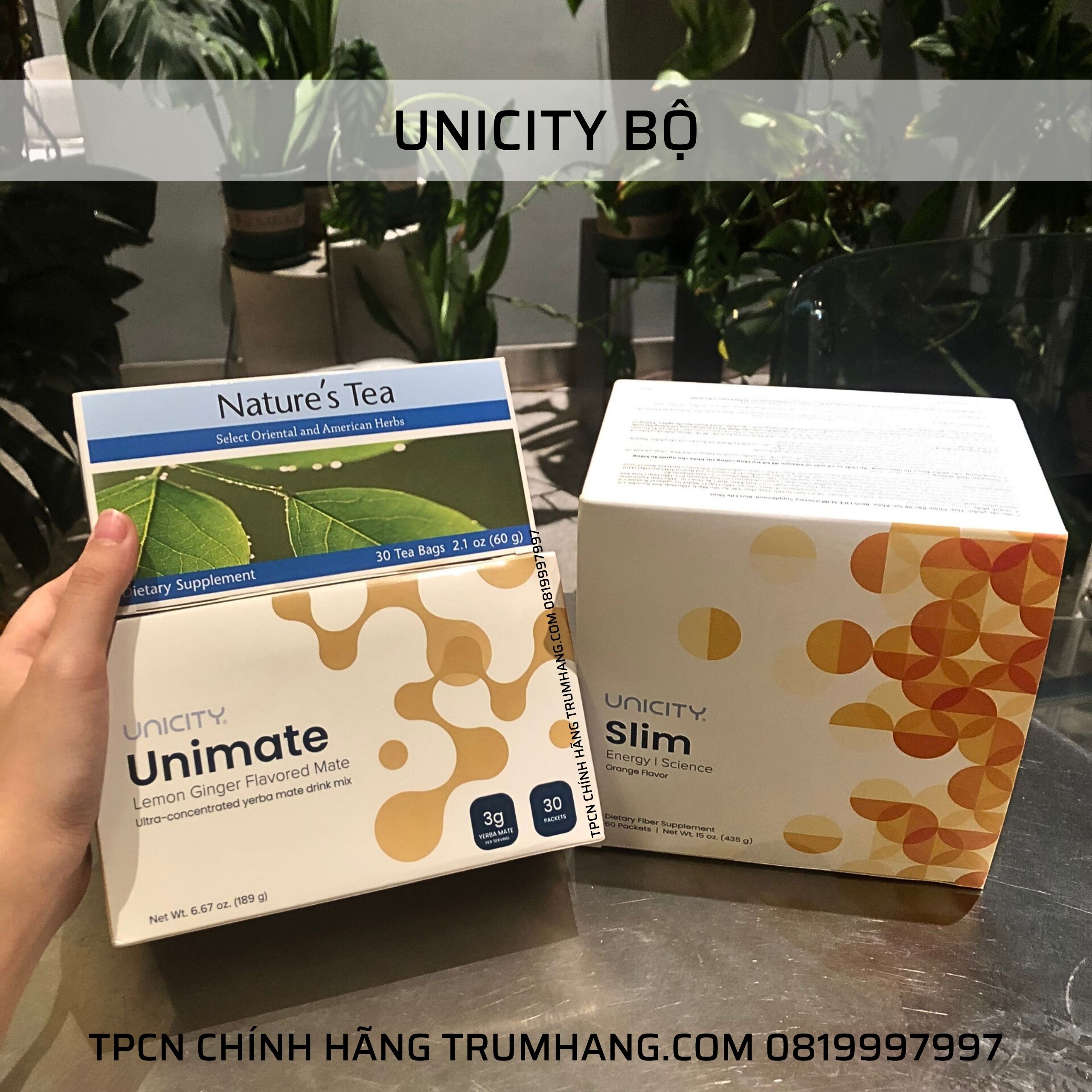 BỘ 3 GIẢM CÂN UNICITY SLIM UNIMATE TRÀ NATURE TEA Trumhang.com